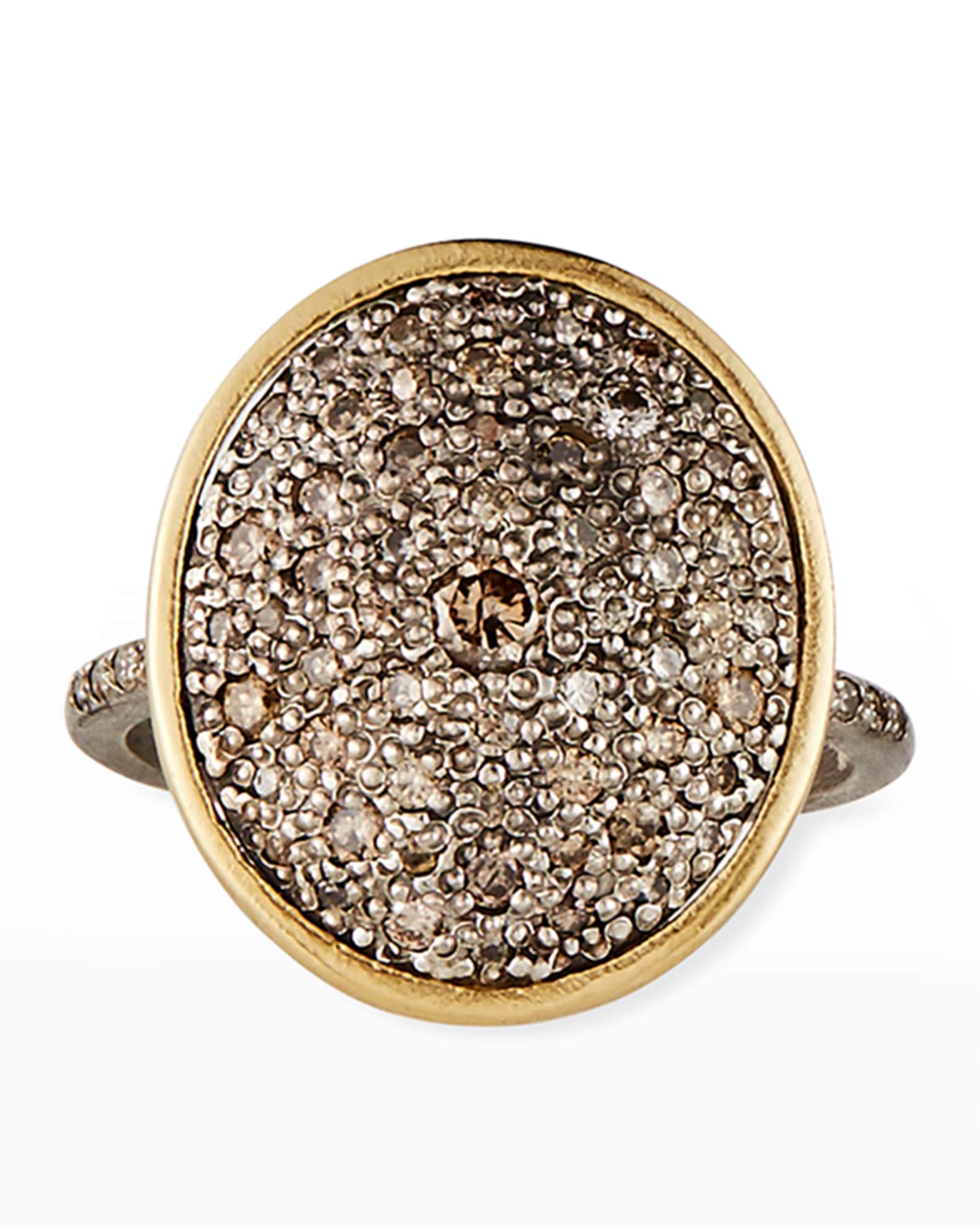Armenta Old World Diamond Pave Oval Ring | Neiman Marcus