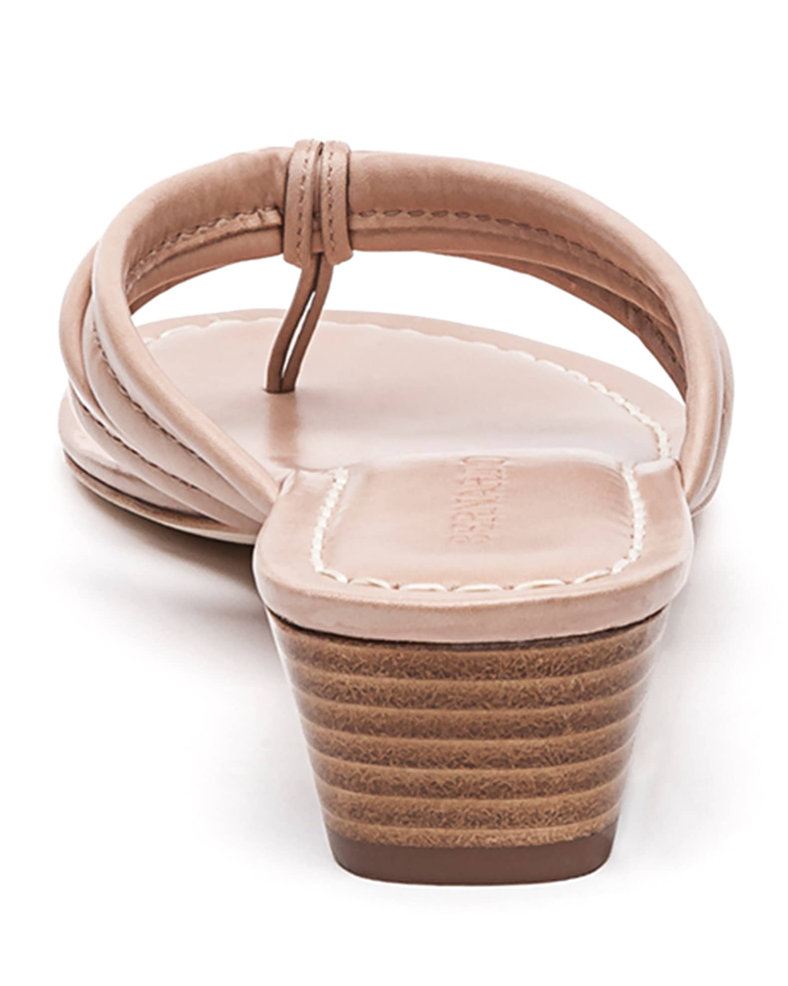 Bernardo Miami Flat Antiqued Leather Thong Sandals | Neiman Marcus