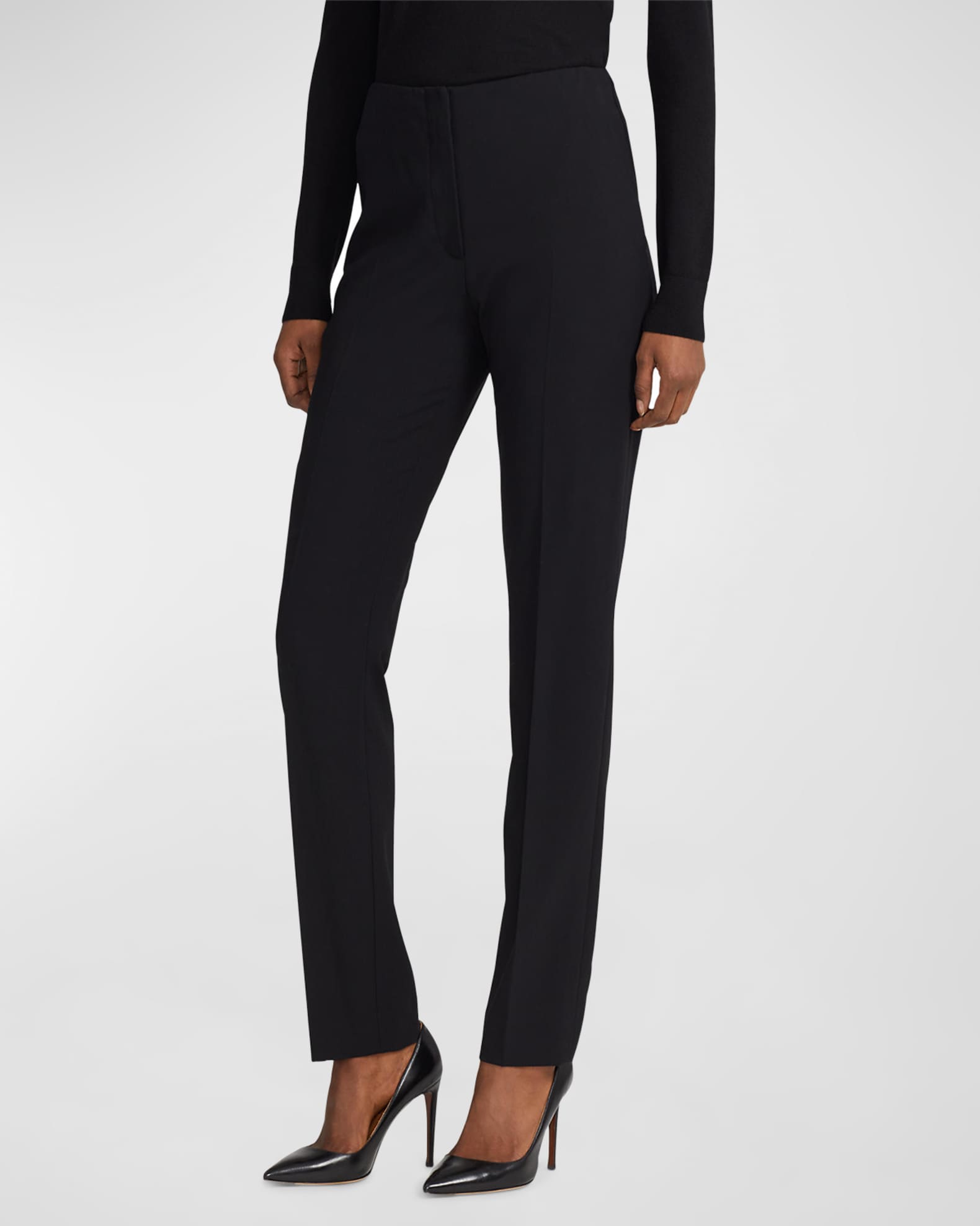 Ralph Lauren Collection Simone Virgin Wool Pants | Neiman Marcus