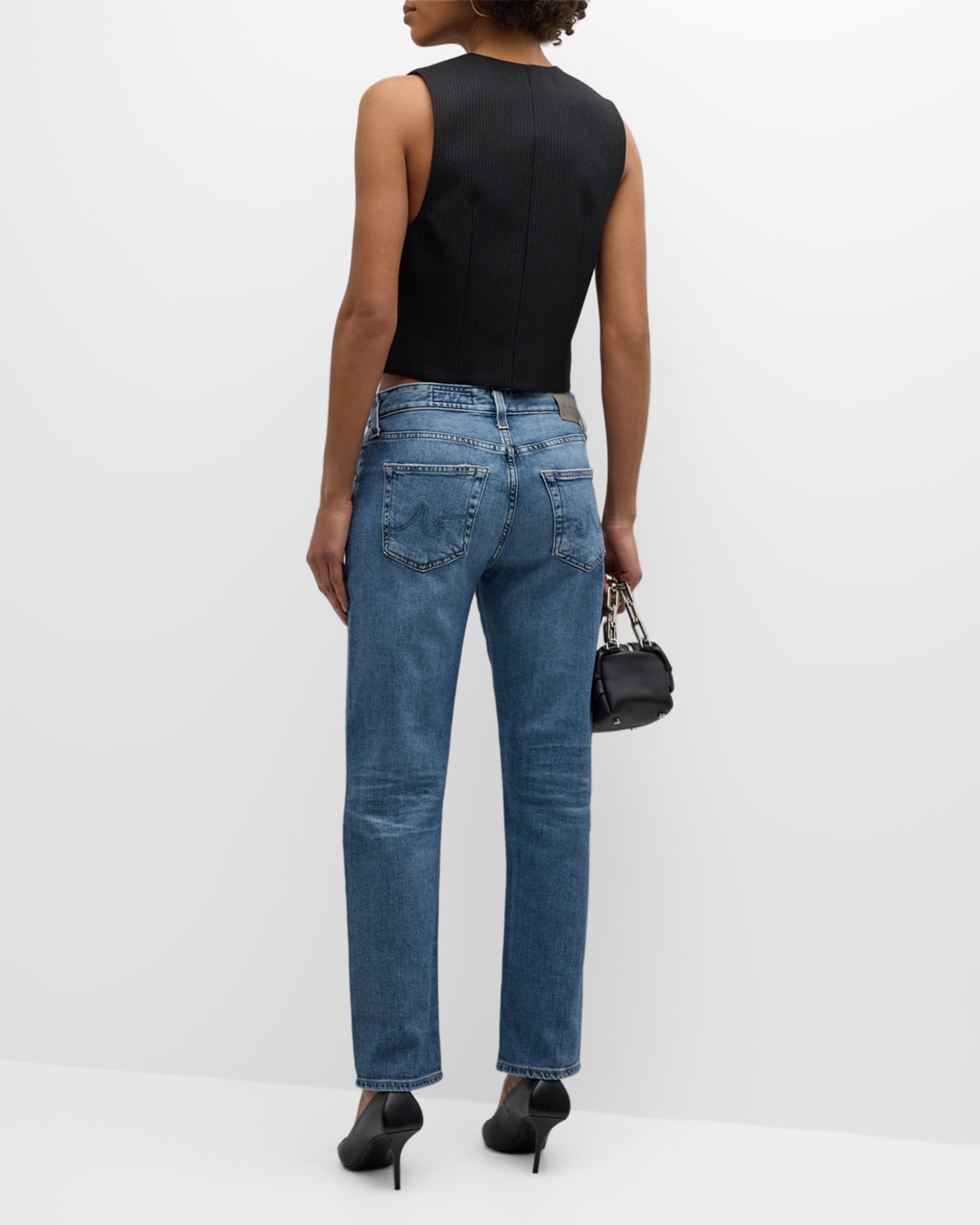 AG Jeans Ex Boyfriend Slim Cropped Jeans | Neiman Marcus
