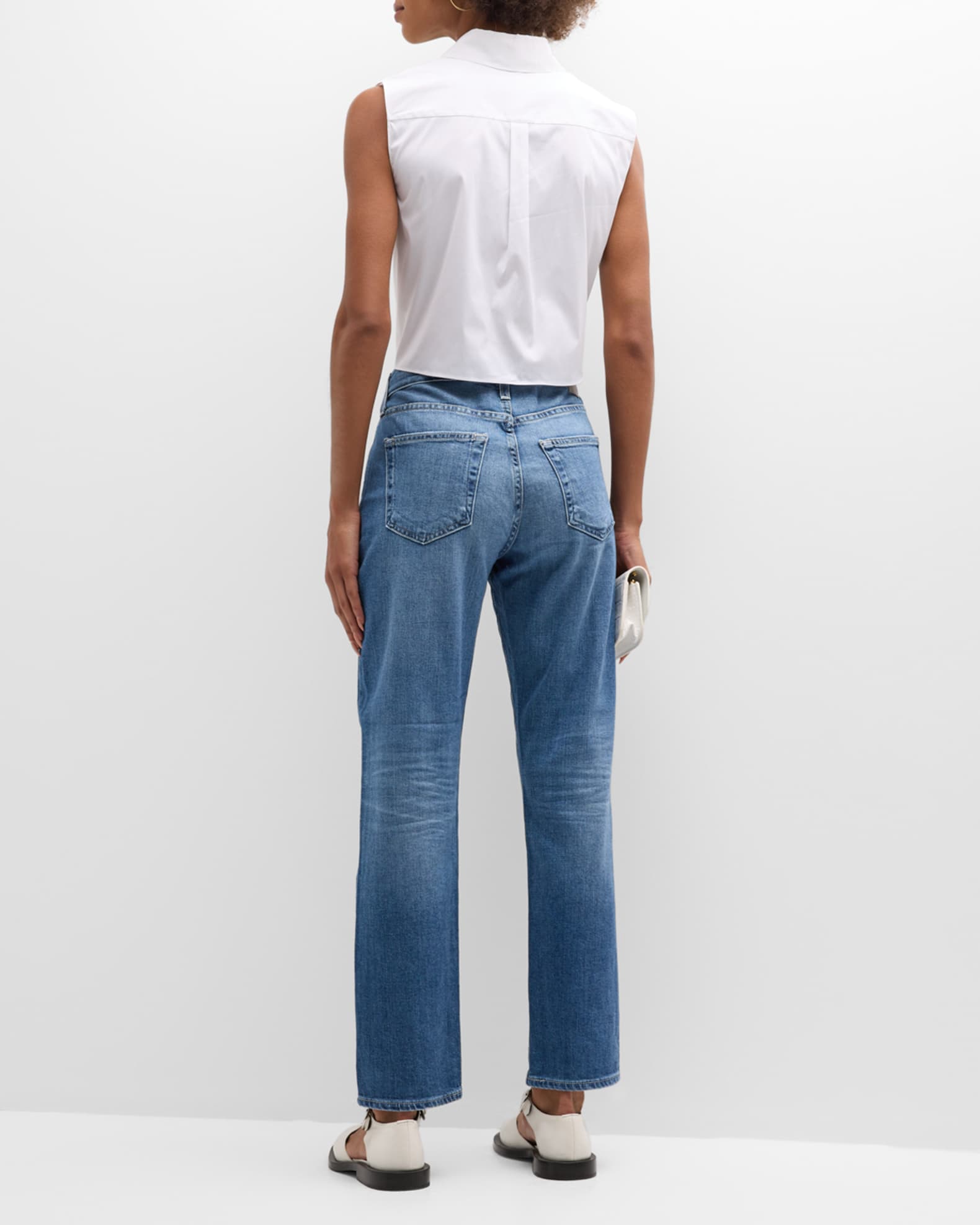 AG Jeans Ex Boyfriend Slim Cropped Jeans | Neiman Marcus