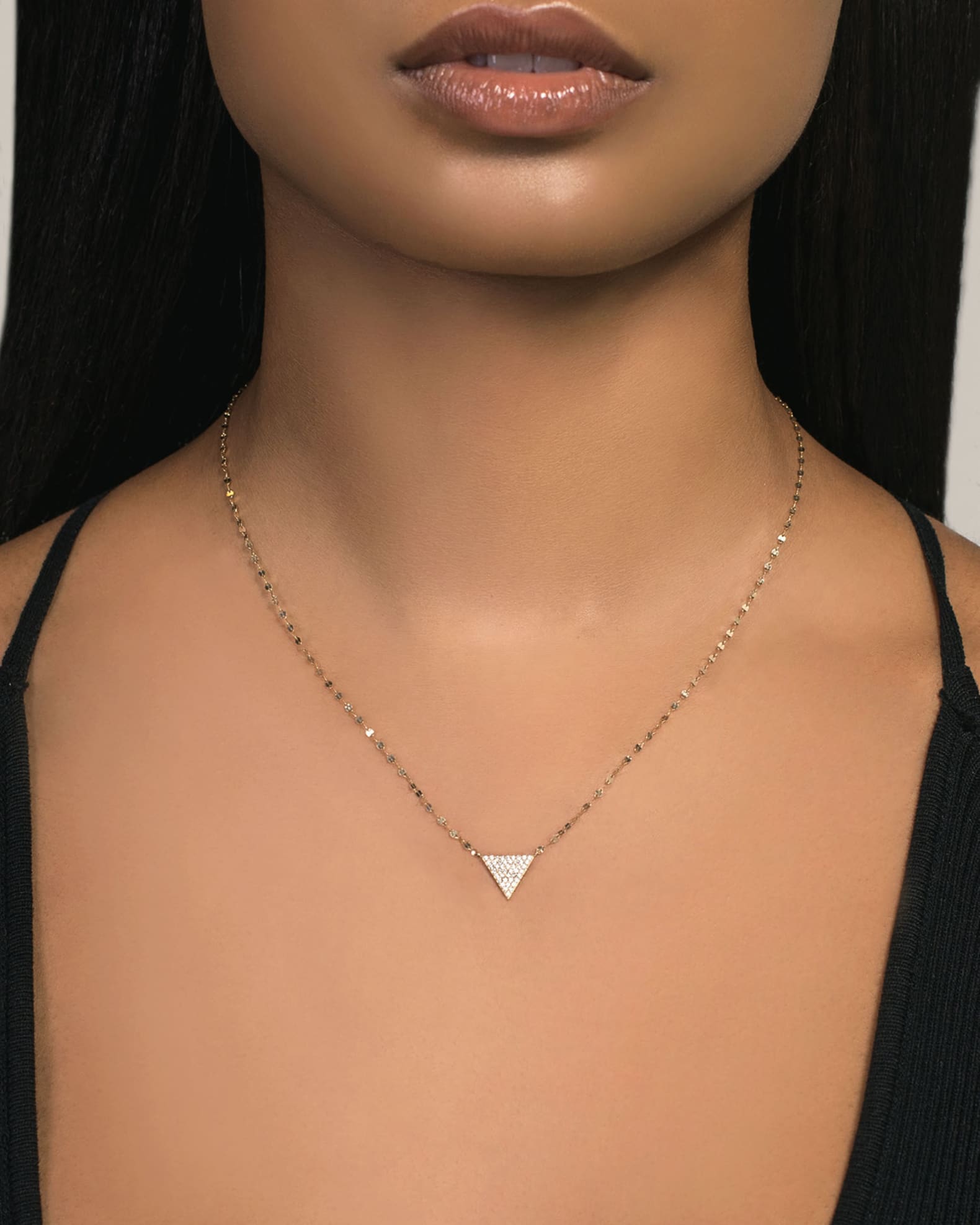LANA 14k Diamond Triangle Pendant Necklace | Neiman Marcus