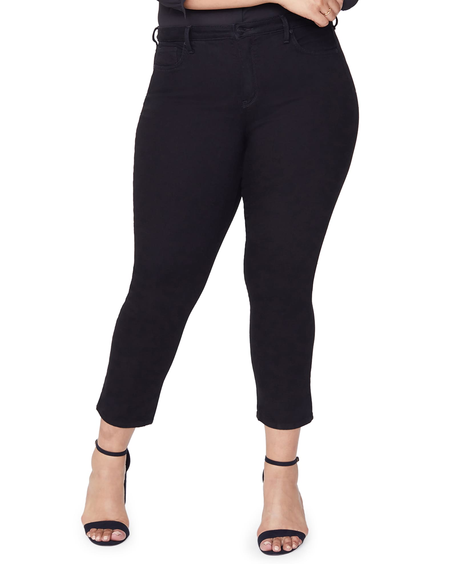 NYDJ Plus Plus Size Sheri Slim-Leg Ankle Jeans | Neiman Marcus