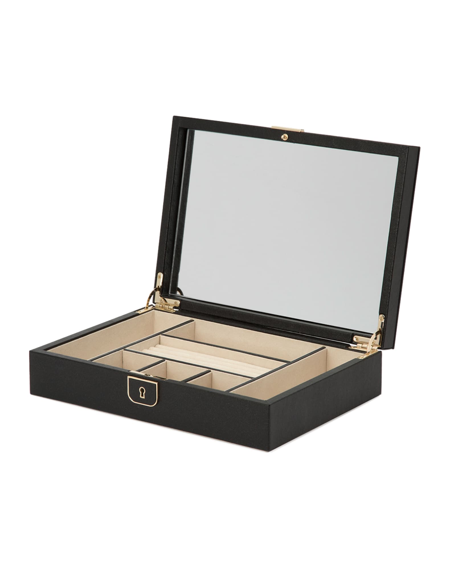 WOLF Palermo Medium Flat Jewelry Box | Neiman Marcus