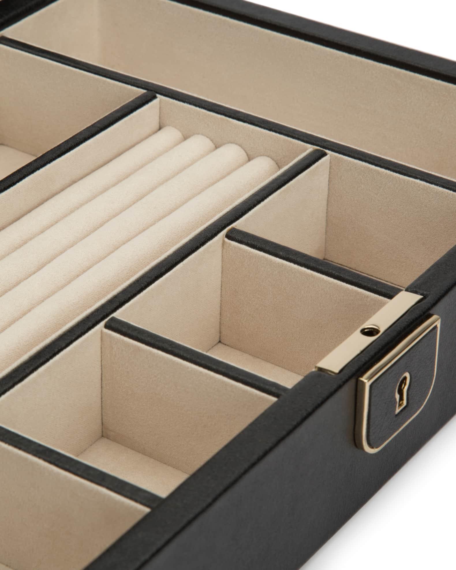 WOLF Palermo Medium Flat Jewelry Box | Neiman Marcus