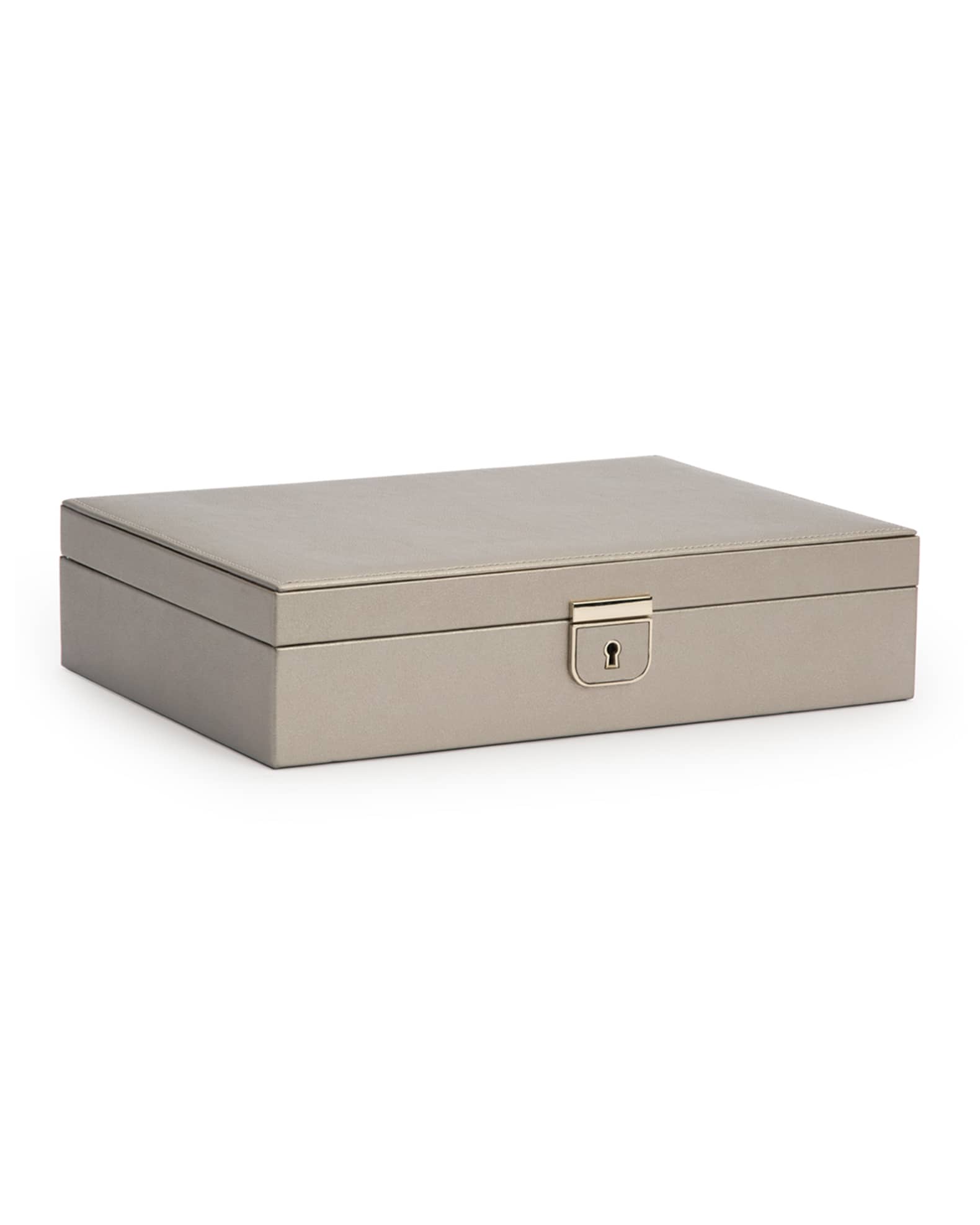 WOLF Palermo Medium Flat Jewelry Box | Neiman Marcus