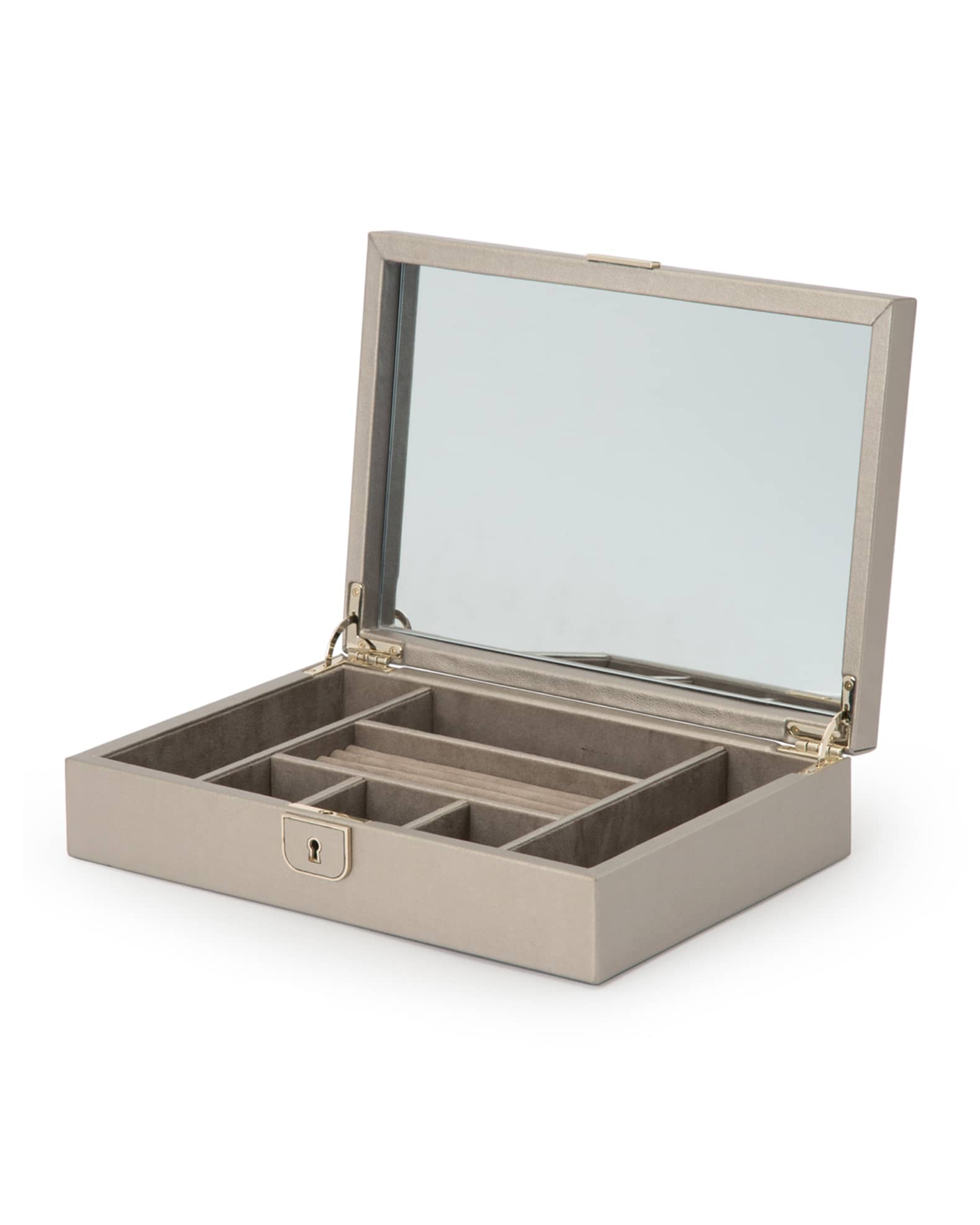 WOLF Palermo Medium Flat Jewelry Box | Neiman Marcus