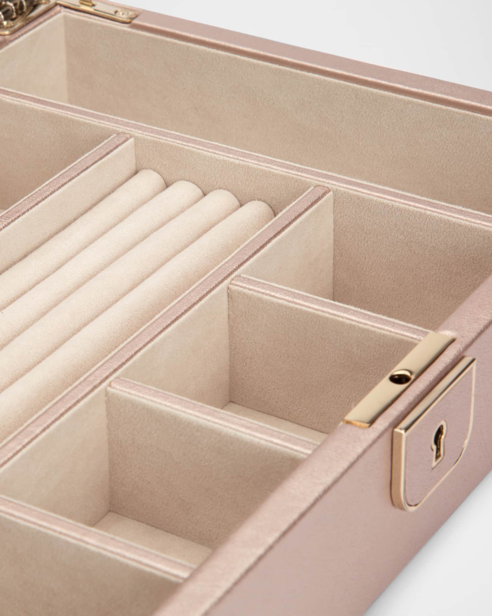 WOLF Palermo Medium Flat Jewelry Box | Neiman Marcus