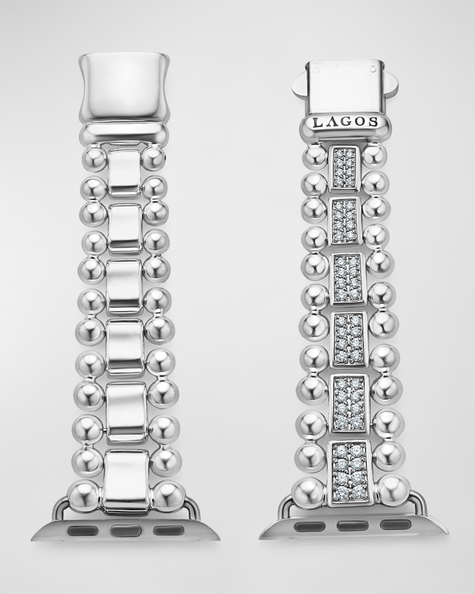 LAGOS Smart Caviar Diamond Pave 38mm Apple Watch Bracelet | Neiman Marcus