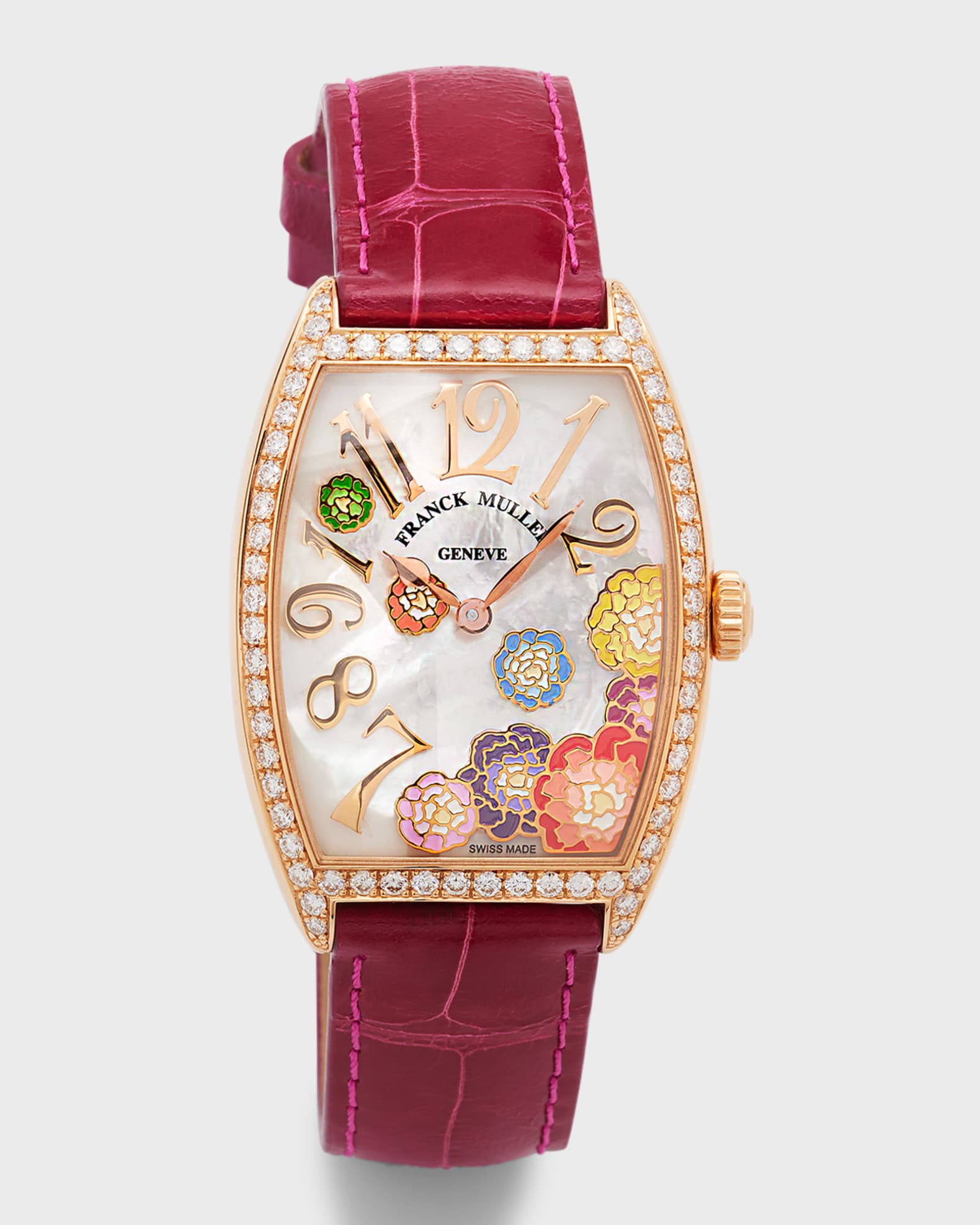 Franck Muller Limited Edition 43mm 18K Rose Gold Mother-of-Pearl Color ...