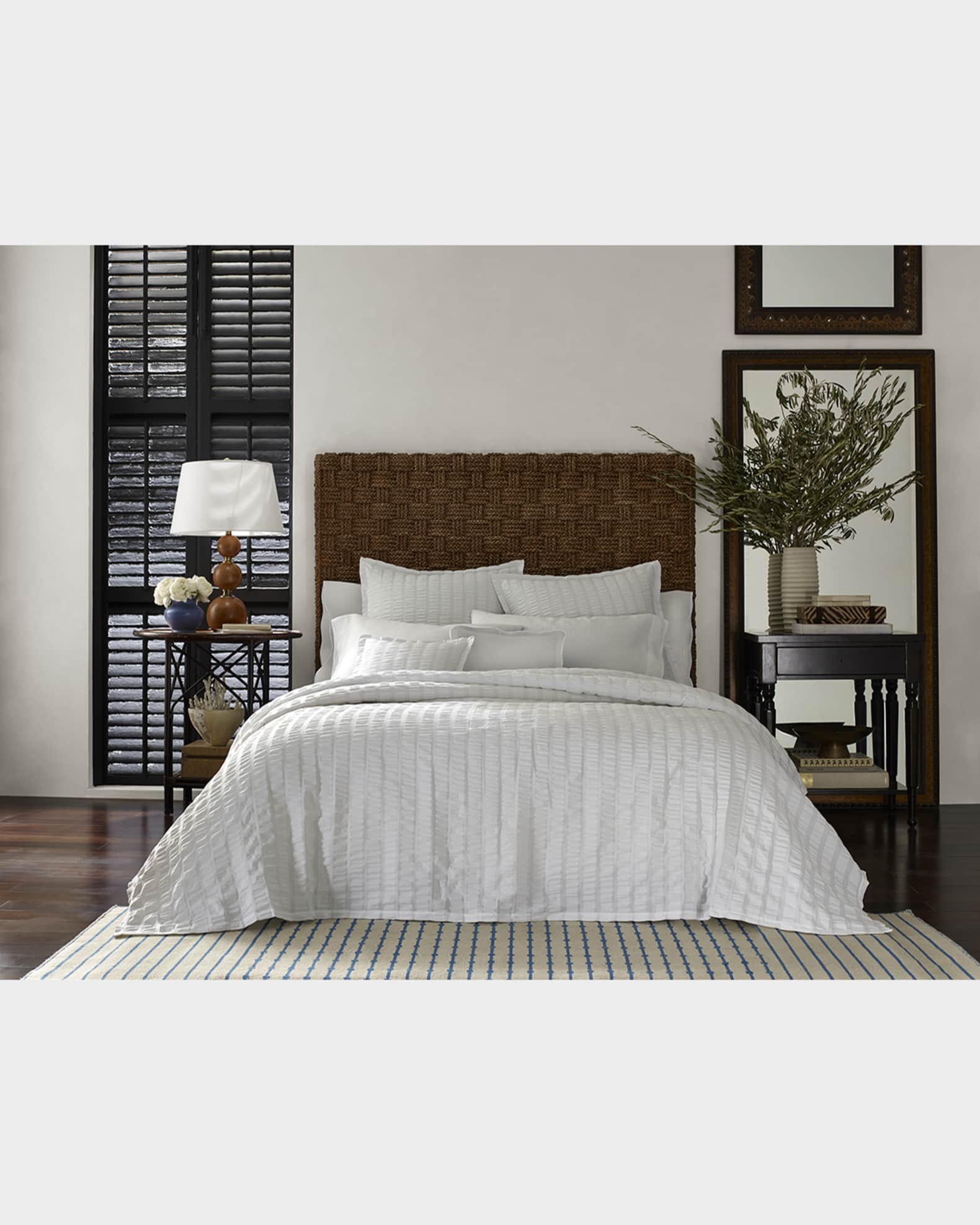 Matouk Panama Coverlet, FULL-QUEEN | Neiman Marcus
