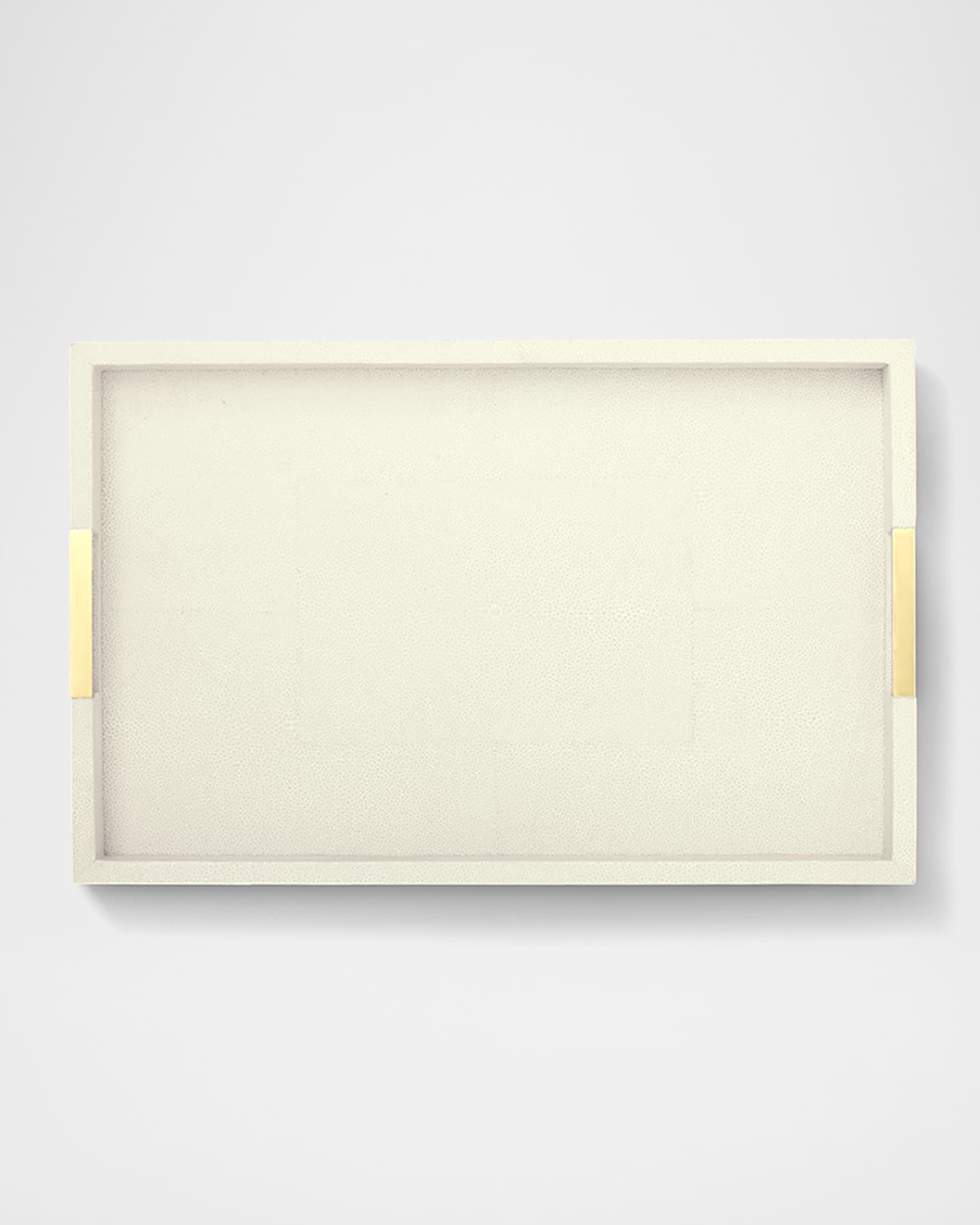 AERIN Modern Faux Shagreen Desk Tray | Neiman Marcus