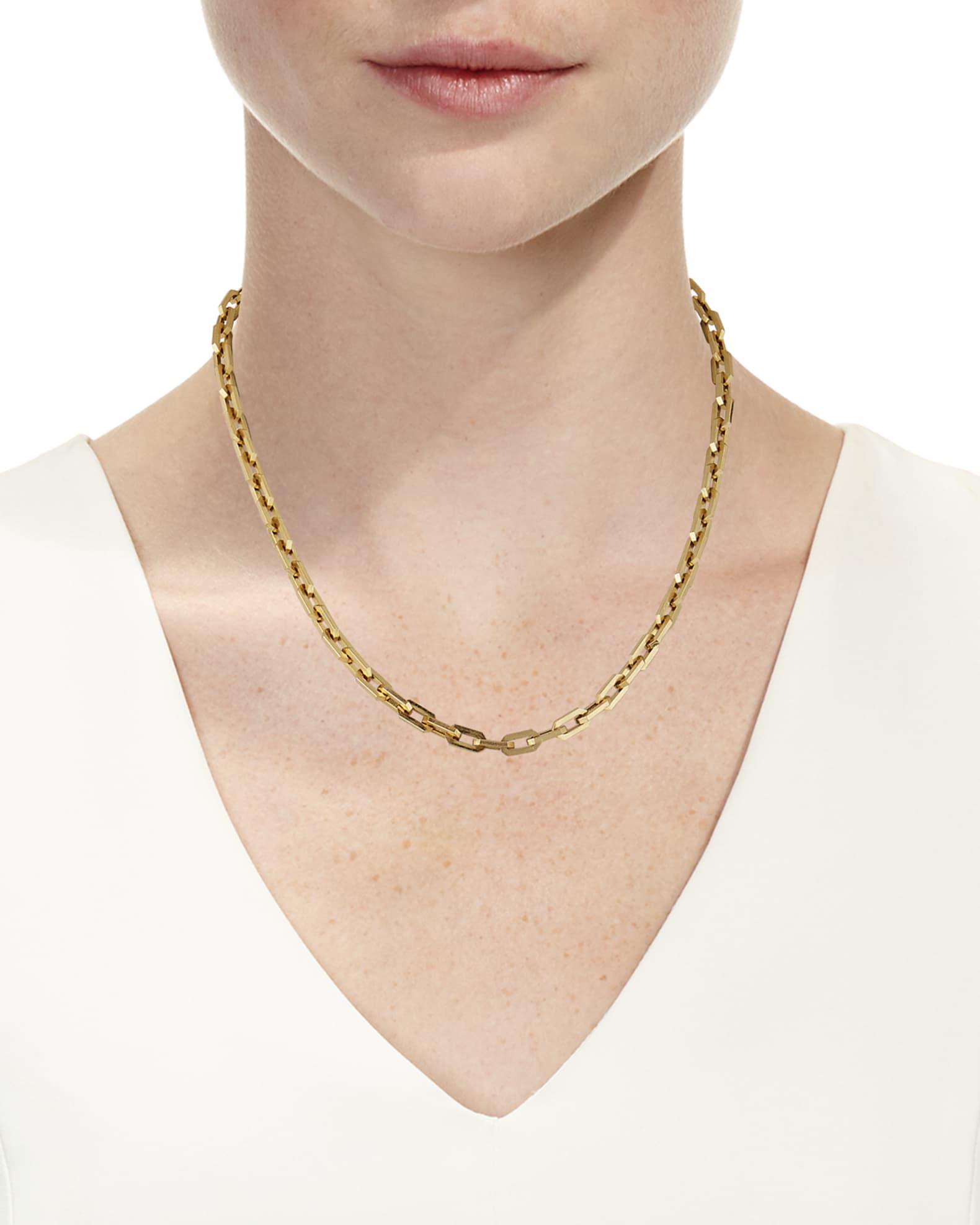 Lulu Frost Edge Chain Short Necklace | Neiman Marcus