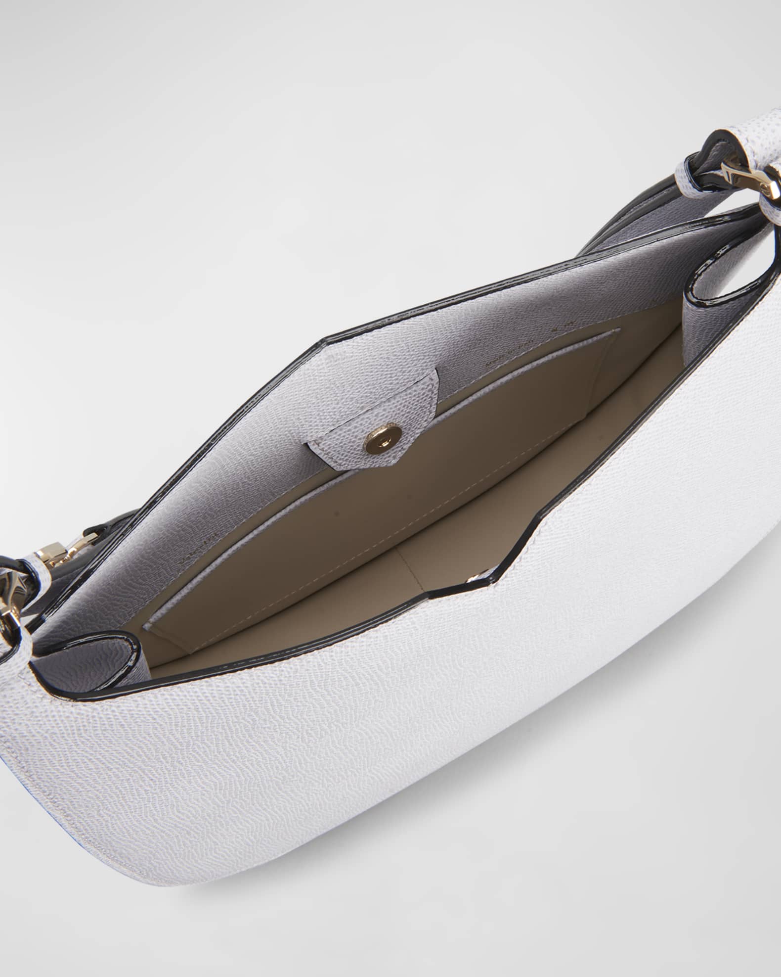 Valextra Saffiano Weekend Hobo Bag | Neiman Marcus