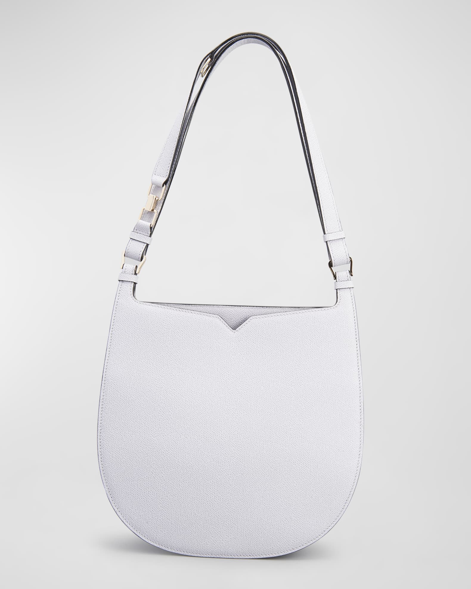Valextra Saffiano Weekend Hobo Bag | Neiman Marcus
