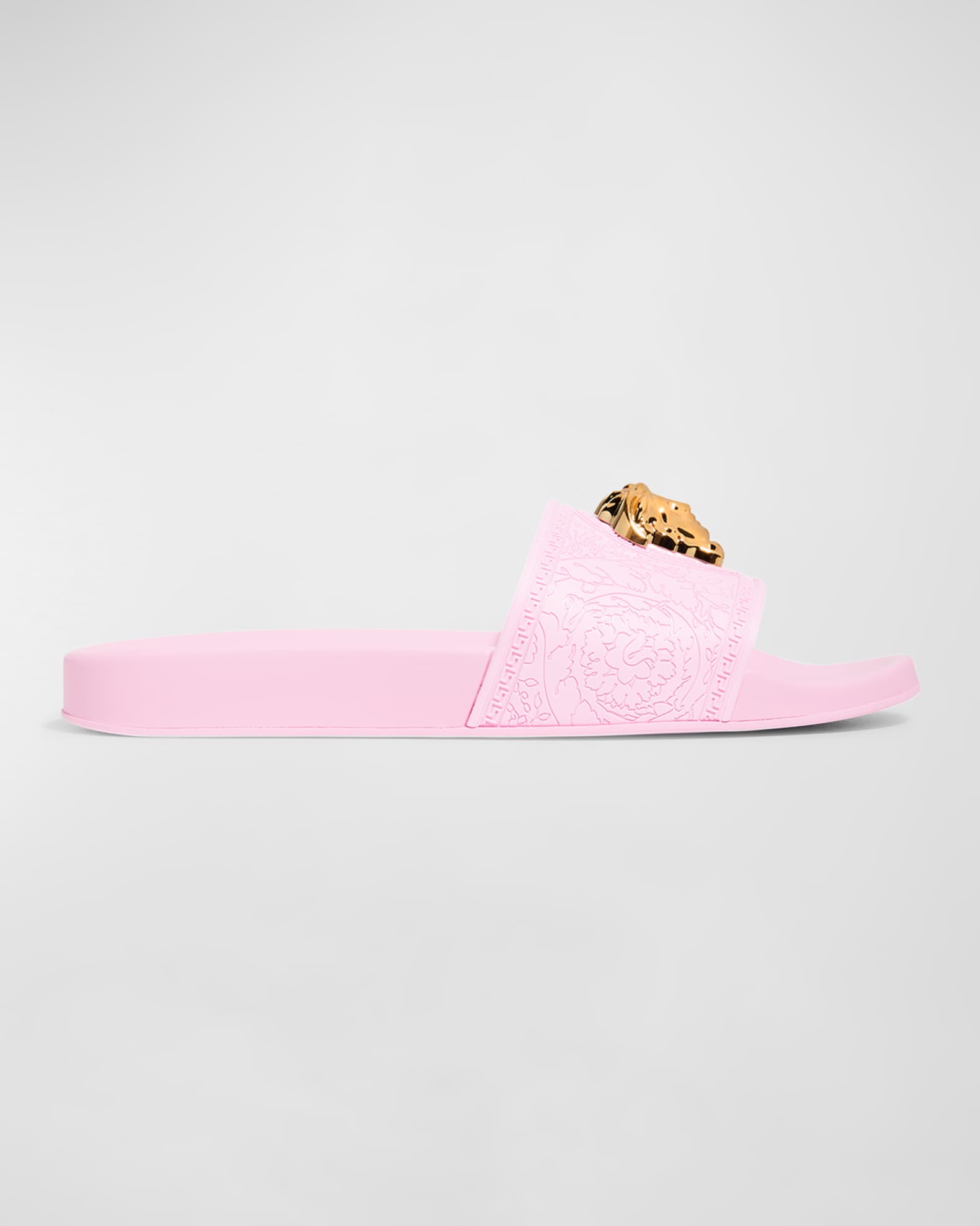 Versace Medusa Rubber Pool Slides | Neiman Marcus