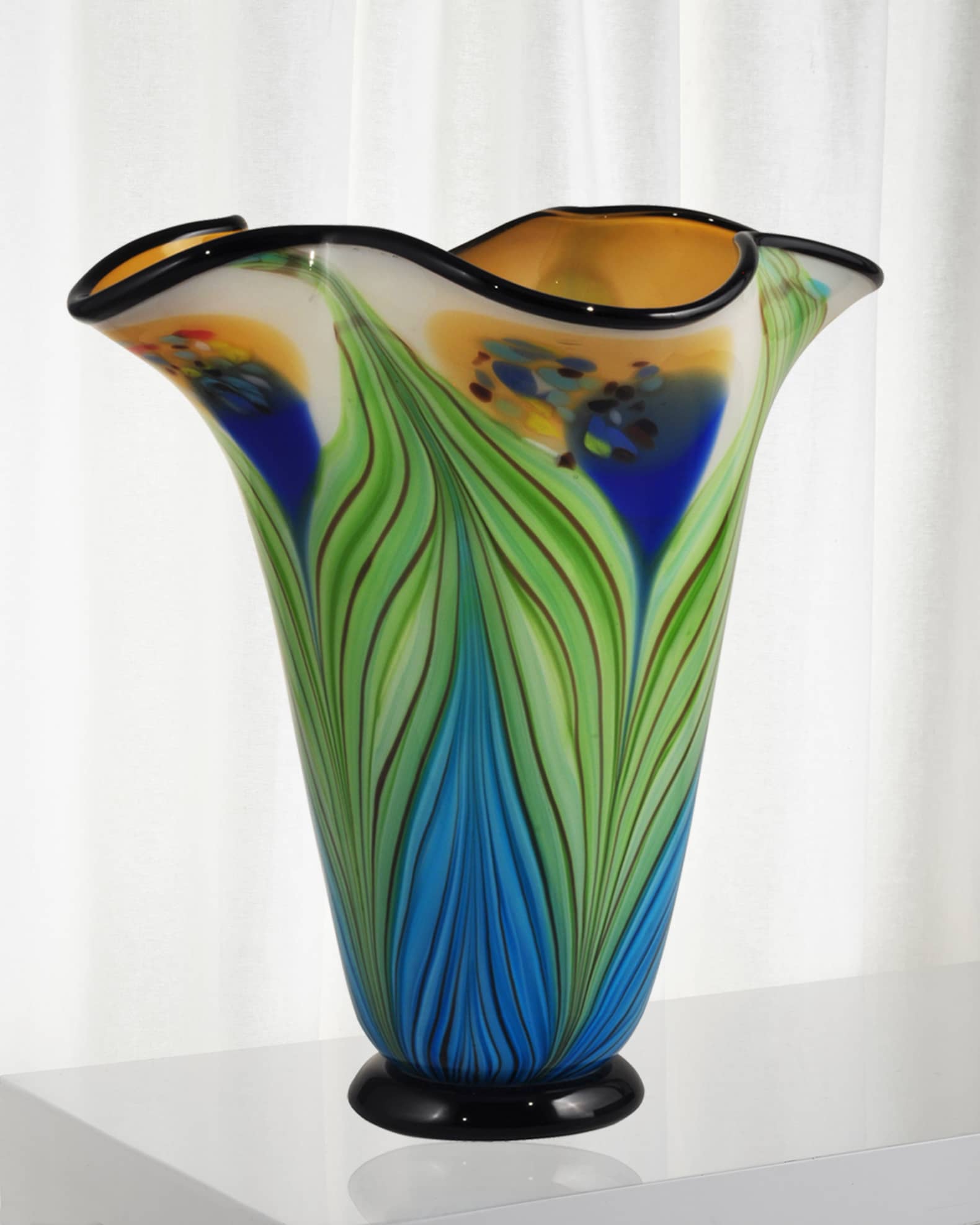 Dale Tiffany Kalima Decorative Art Glass Vase | Neiman Marcus