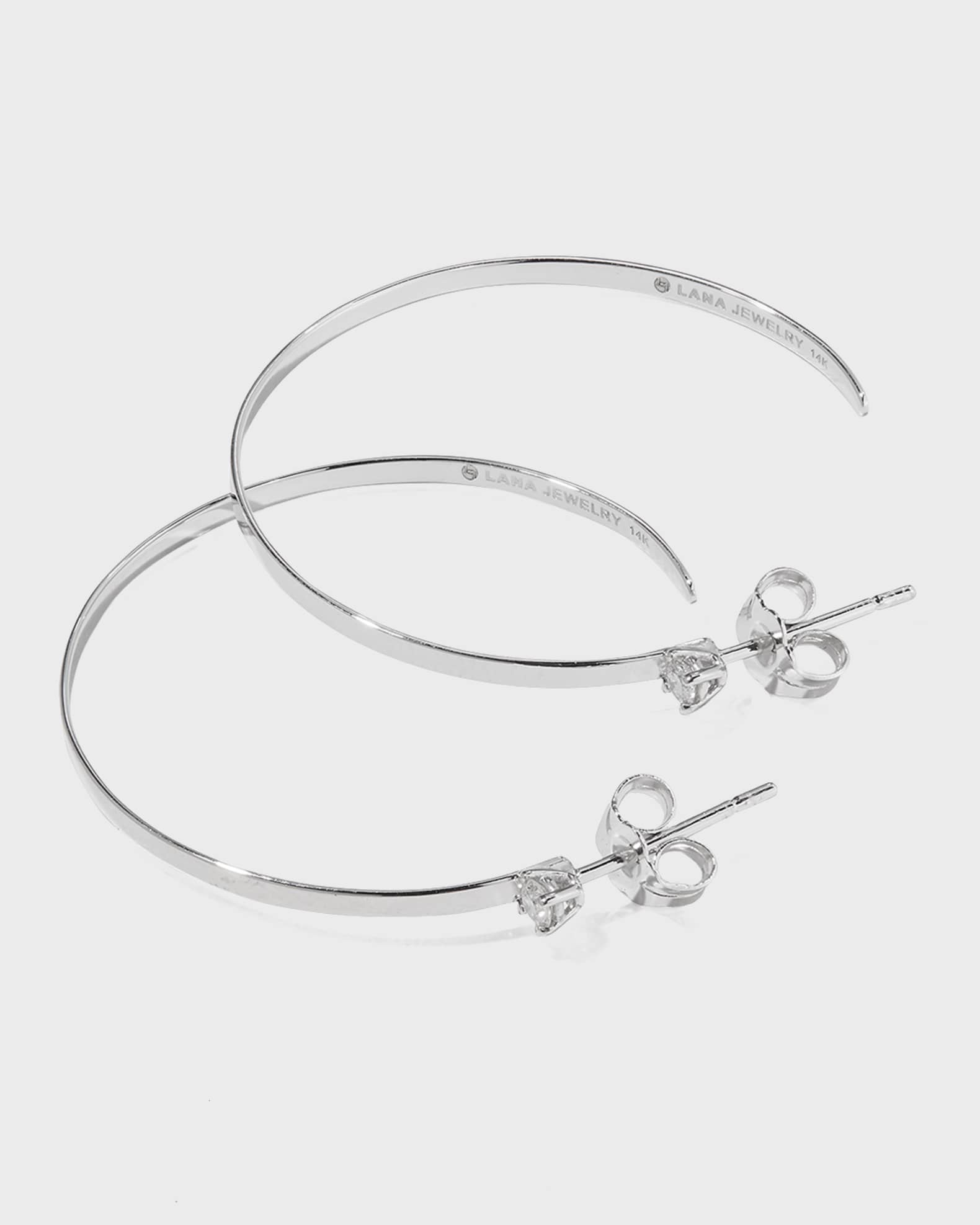 LANA 14K Gold Diamond Sunrise Hoop Earrings | Neiman Marcus