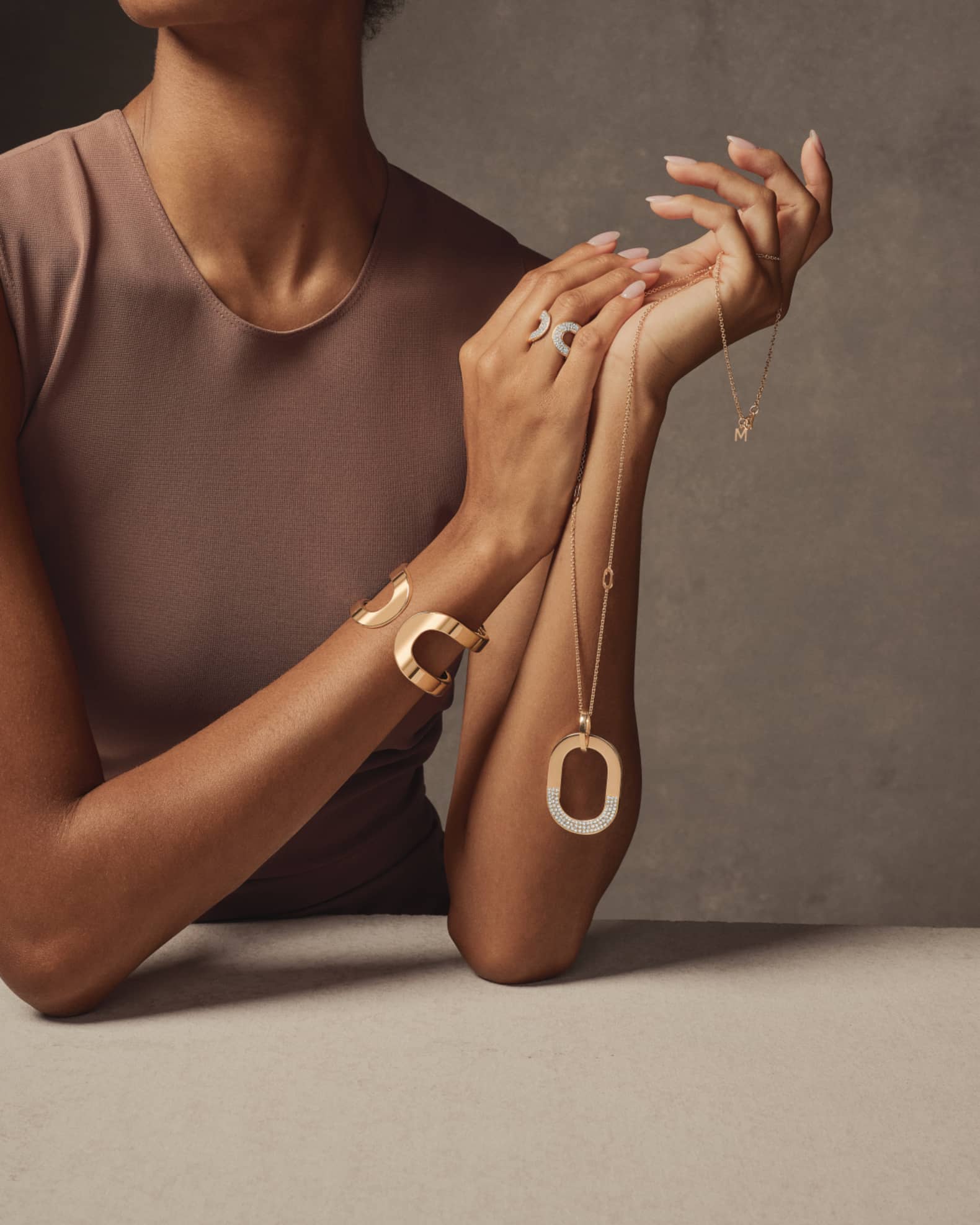 Mattioli 18K Rose Gold Diamond Aruba Ring - Size 6.5 | Neiman Marcus