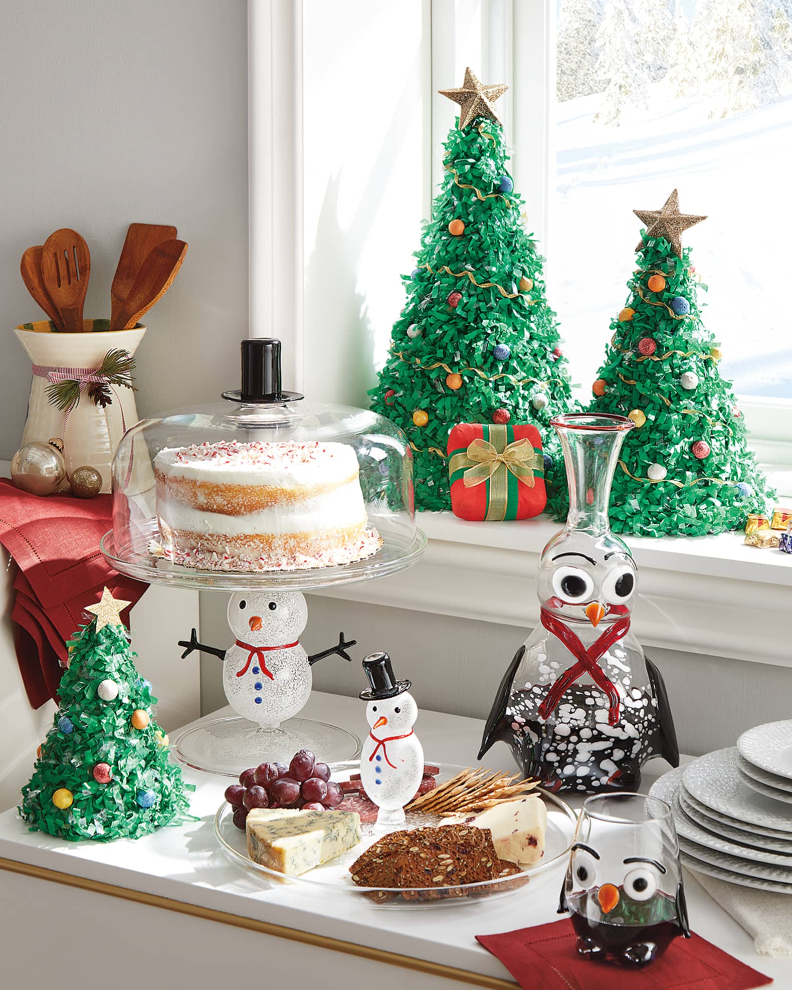 Massimo Lunardon Snowman Platter | Neiman Marcus