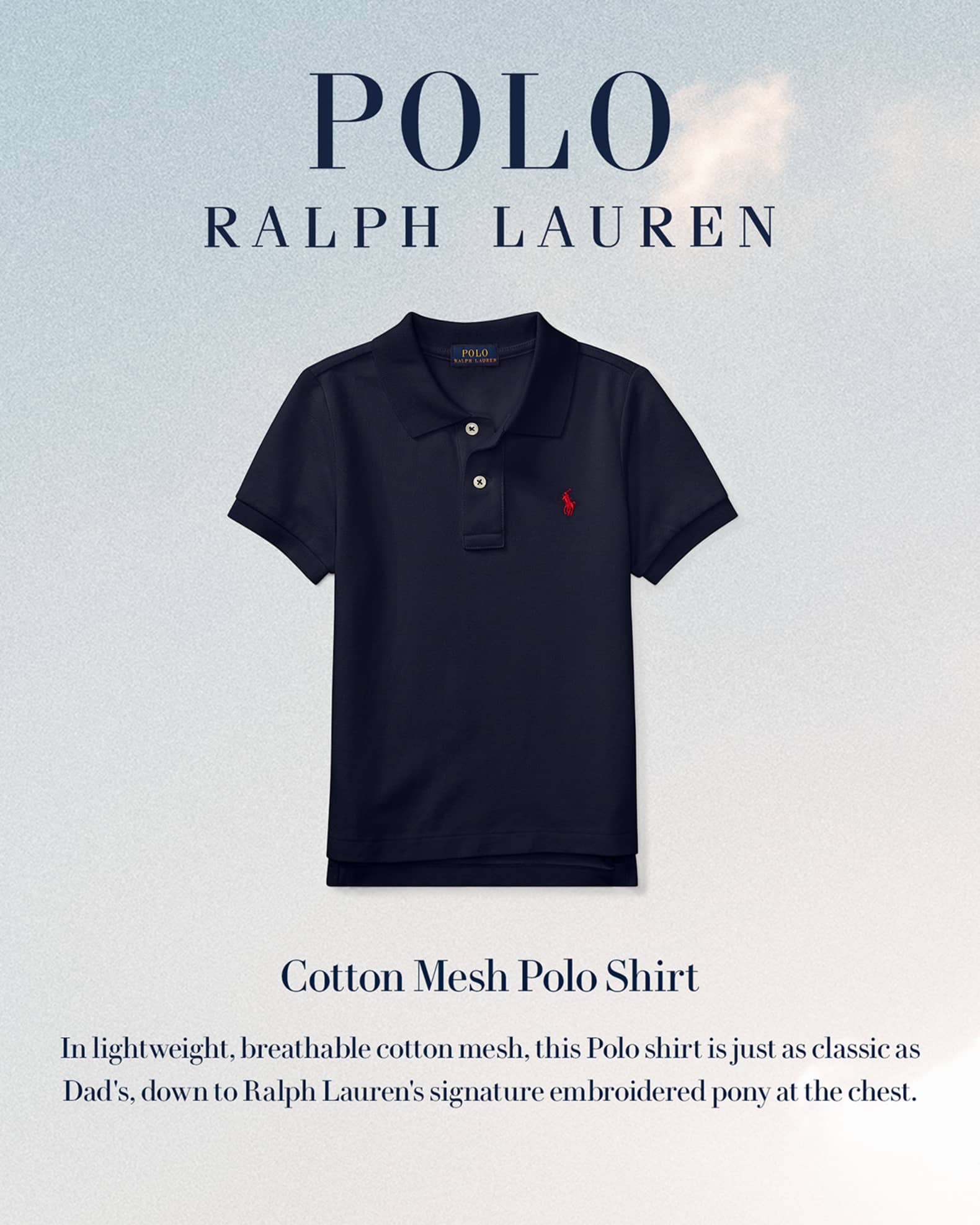 Polo Ralph Lauren Boy's Short-Sleeve Logo Embroidery Polo Shirt, Size 2 ...