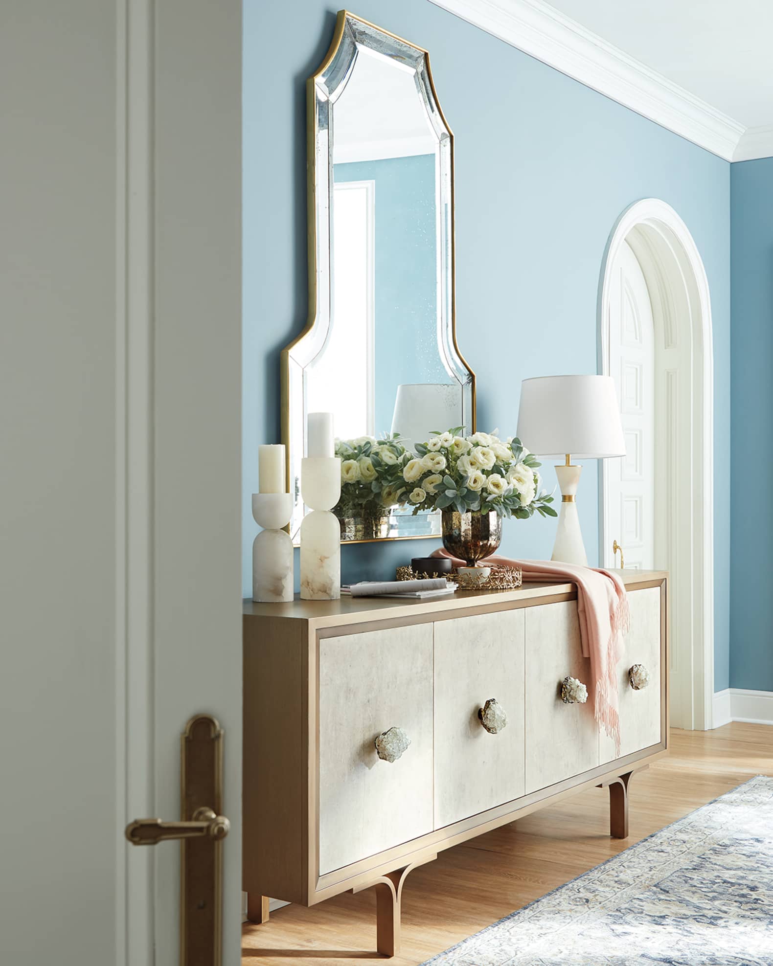 John-Richard Collection Belgrave 4-Door Console | Neiman Marcus