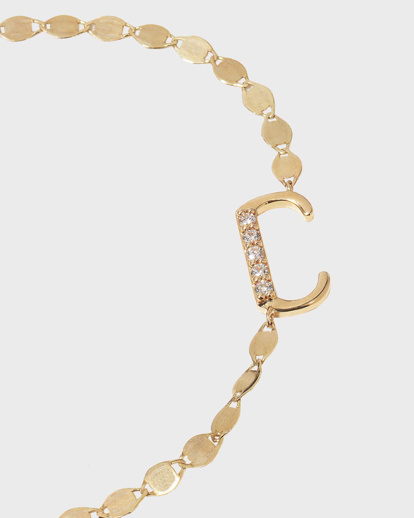 LANA 14k Diamond Initial Bracelet. | Neiman Marcus