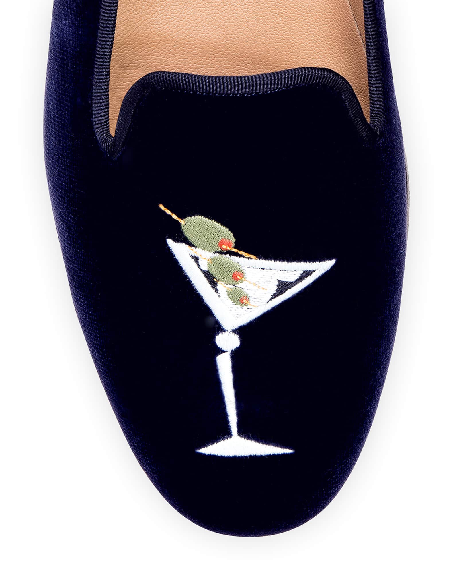 Stubbs and Wootton Martini Velvet Slippers | Neiman Marcus