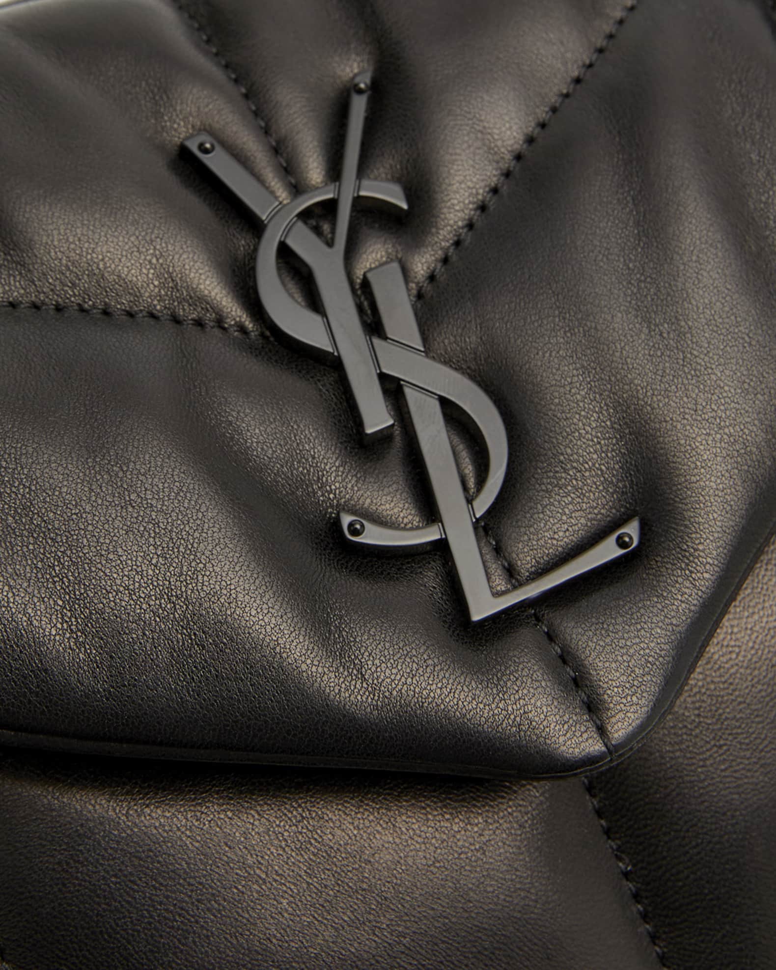 Saint Laurent Lou Puffer Small YSL Shoulder Bag in Quilted Leather ...