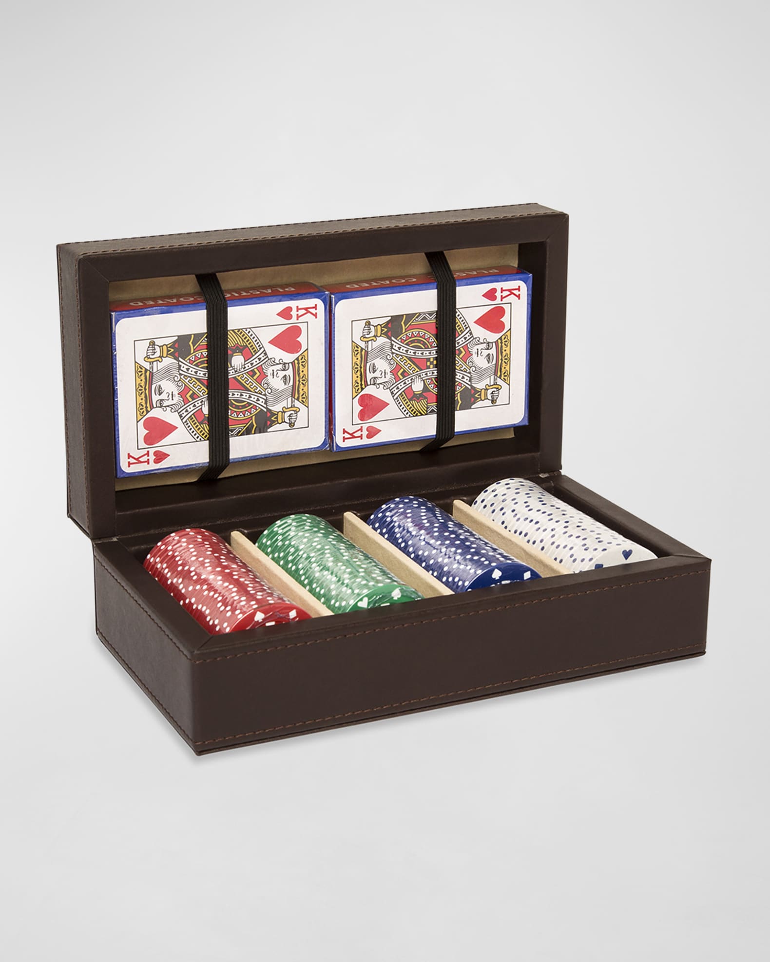 Brouk and Co Poker Game Set with Vegan Leather Case | Neiman Marcus