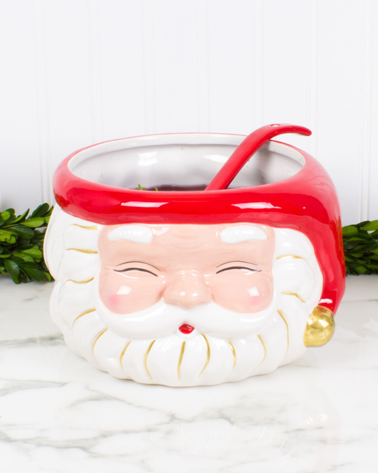 Santa Punch Bowl and Matching Items | Neiman Marcus