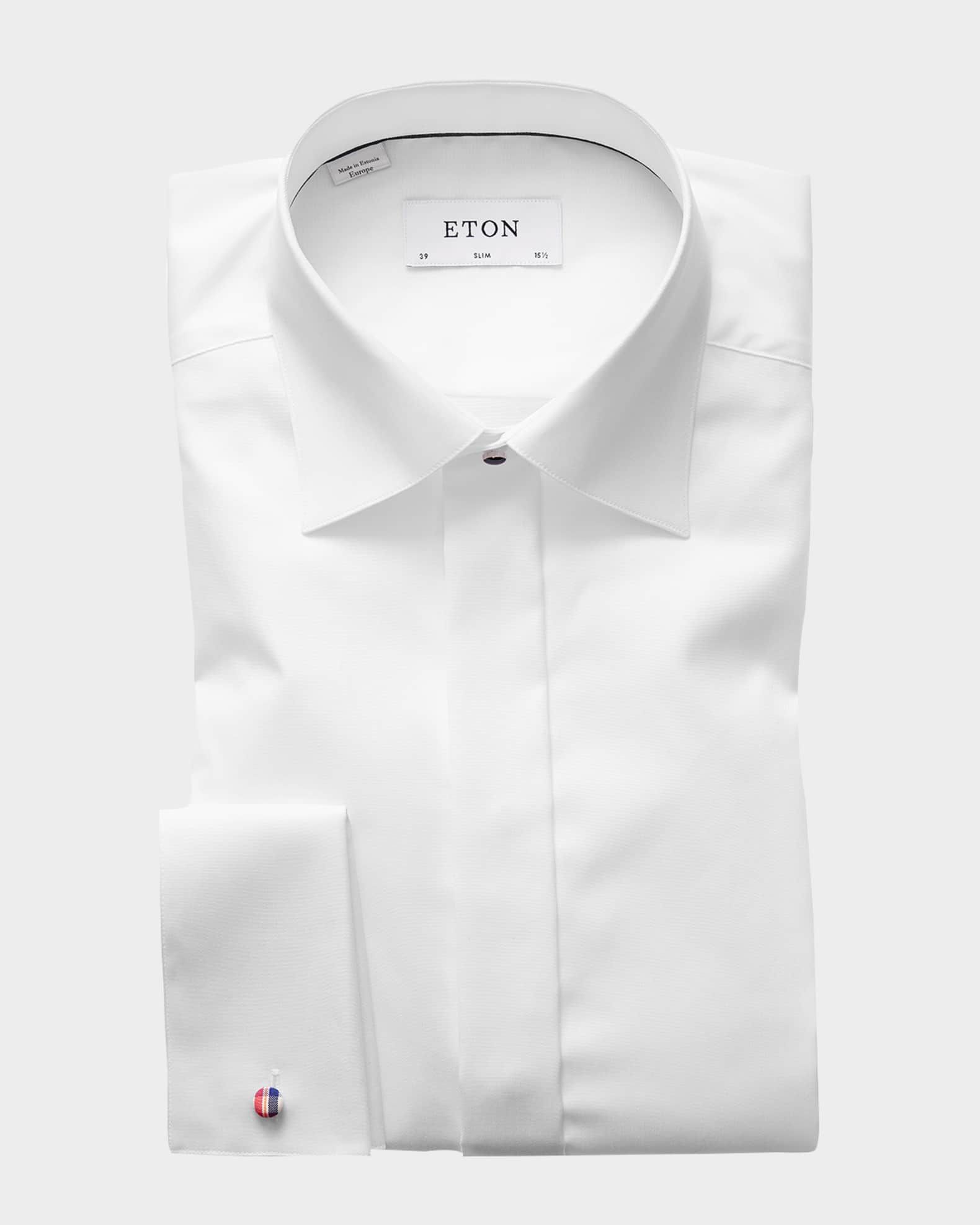 Eton Men's Slim-Fit Fly Front Formal Shirt | Neiman Marcus