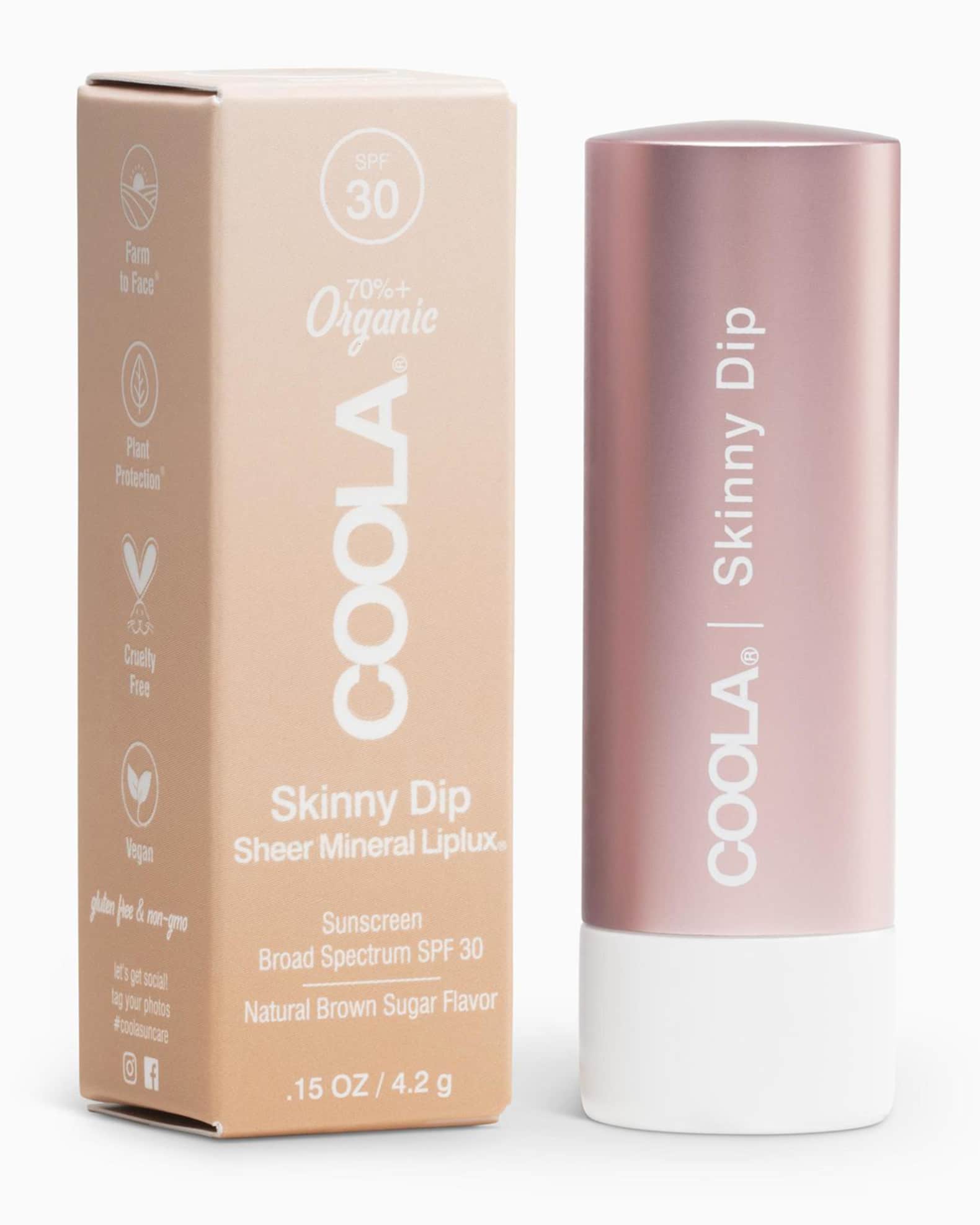COOLA Mineral Liplux Organic Tinted Lip Balm Sunscreen SPF 30, 0.15 oz ...