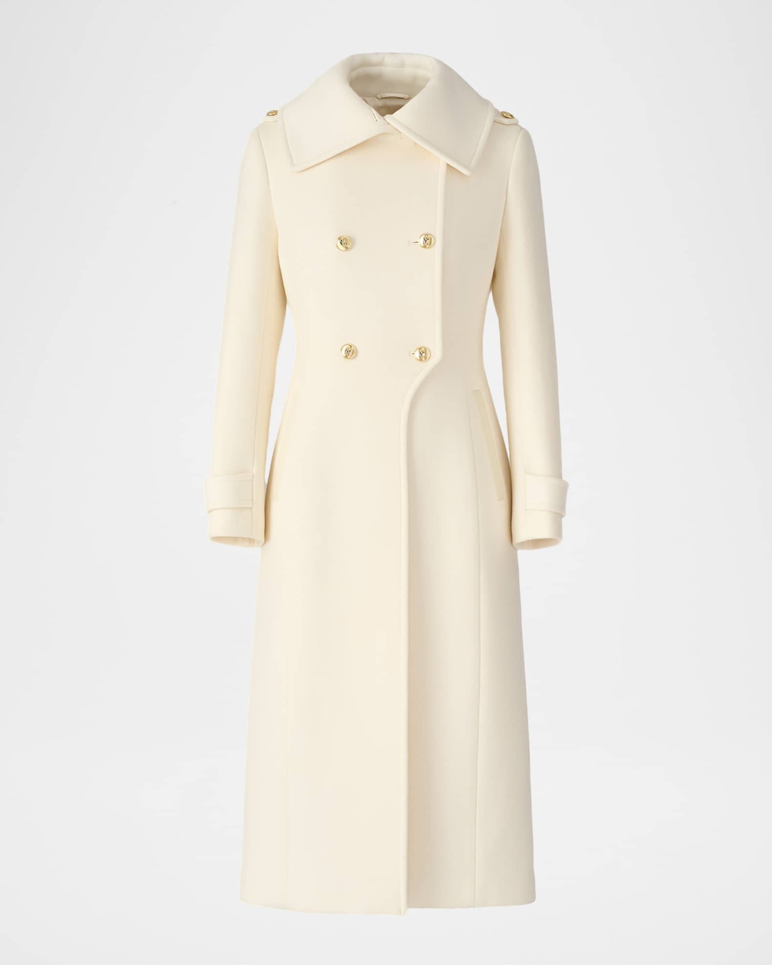 Mackage Elodie Double-Breasted Sparkly Long Coat | Neiman Marcus