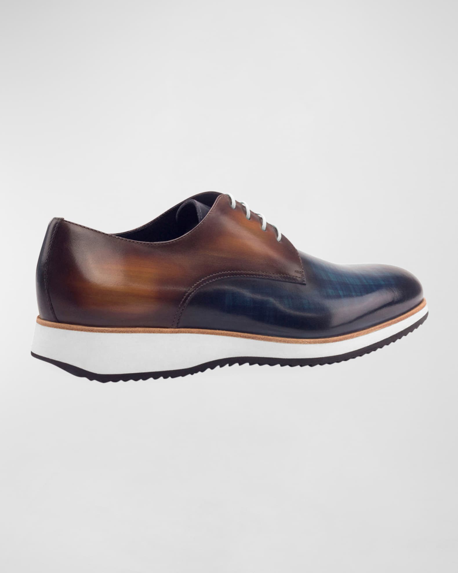 Ike Behar Men's Modus Two-Tone Patina Leather Derby Sneakers | Neiman ...