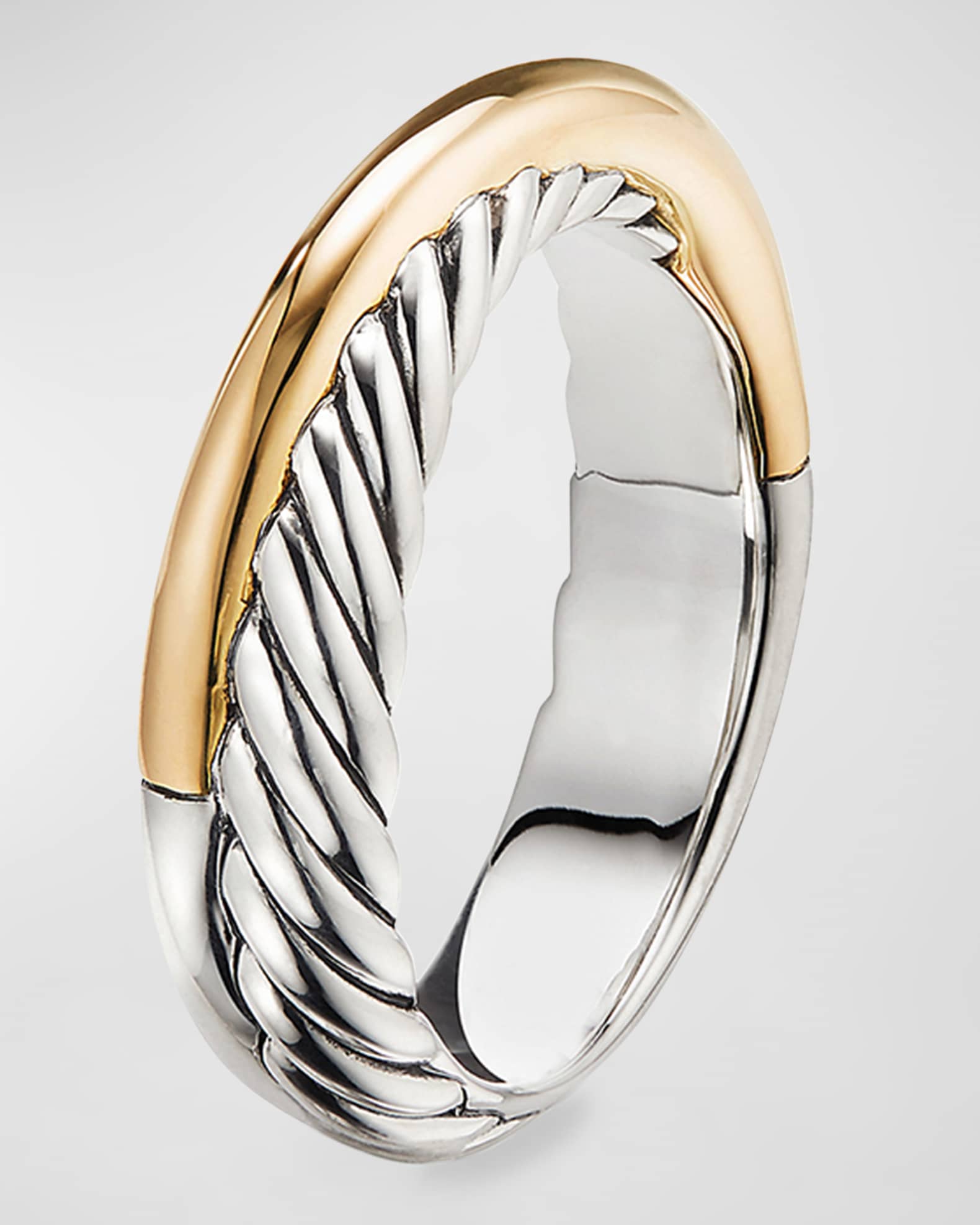 sterling silver crossover ring