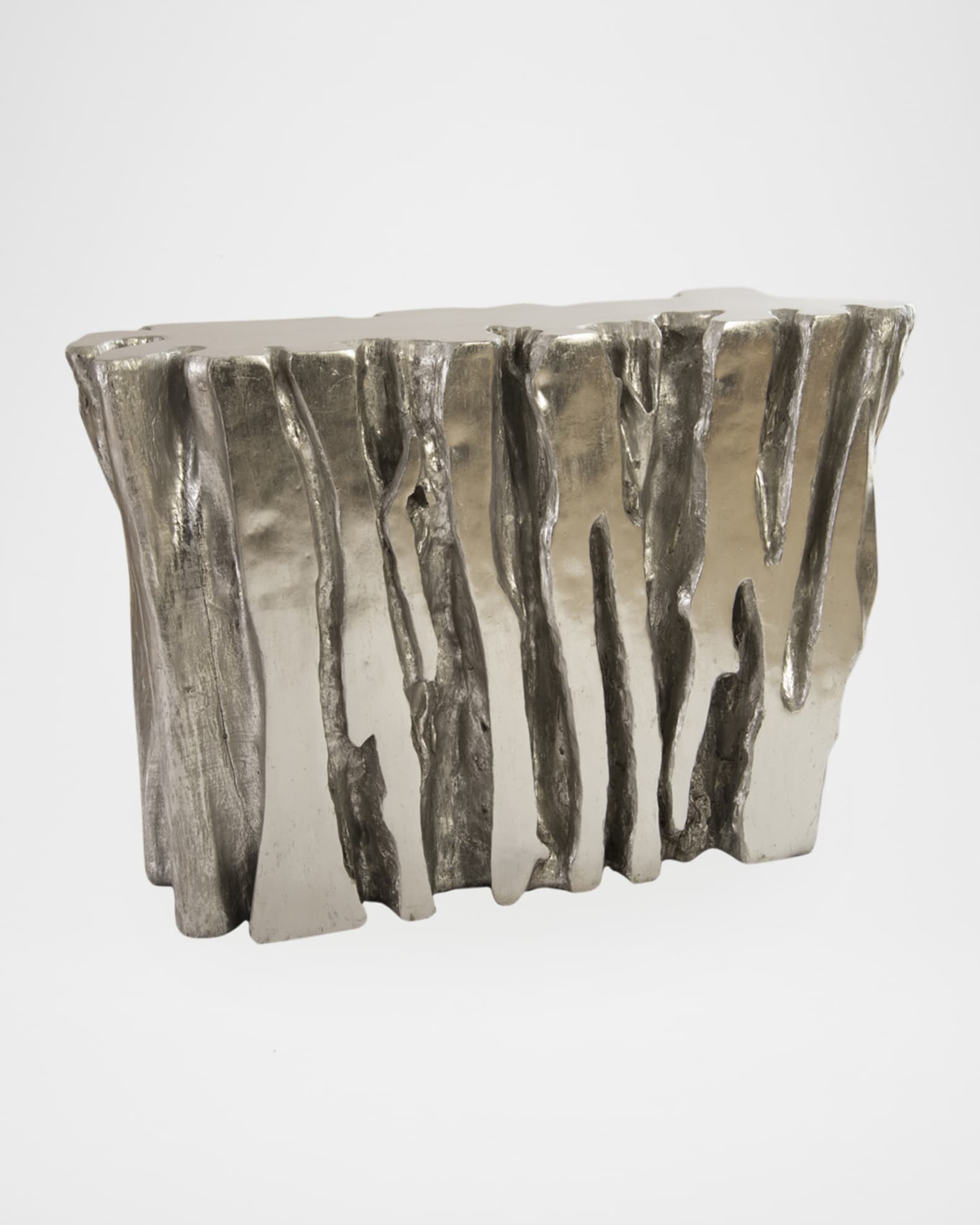 Phillips Collection Freeform Silver Leaf Console Table | Neiman Marcus