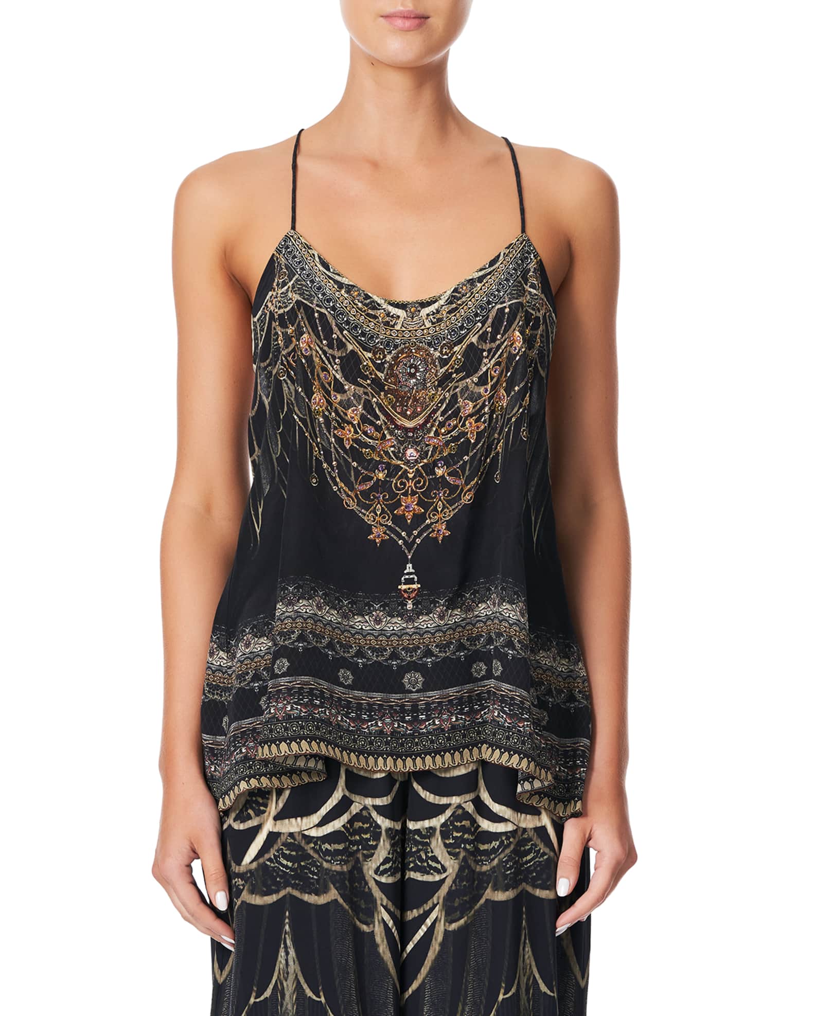 T-Back Spaghetti Strap Top and Matching Items | Neiman Marcus