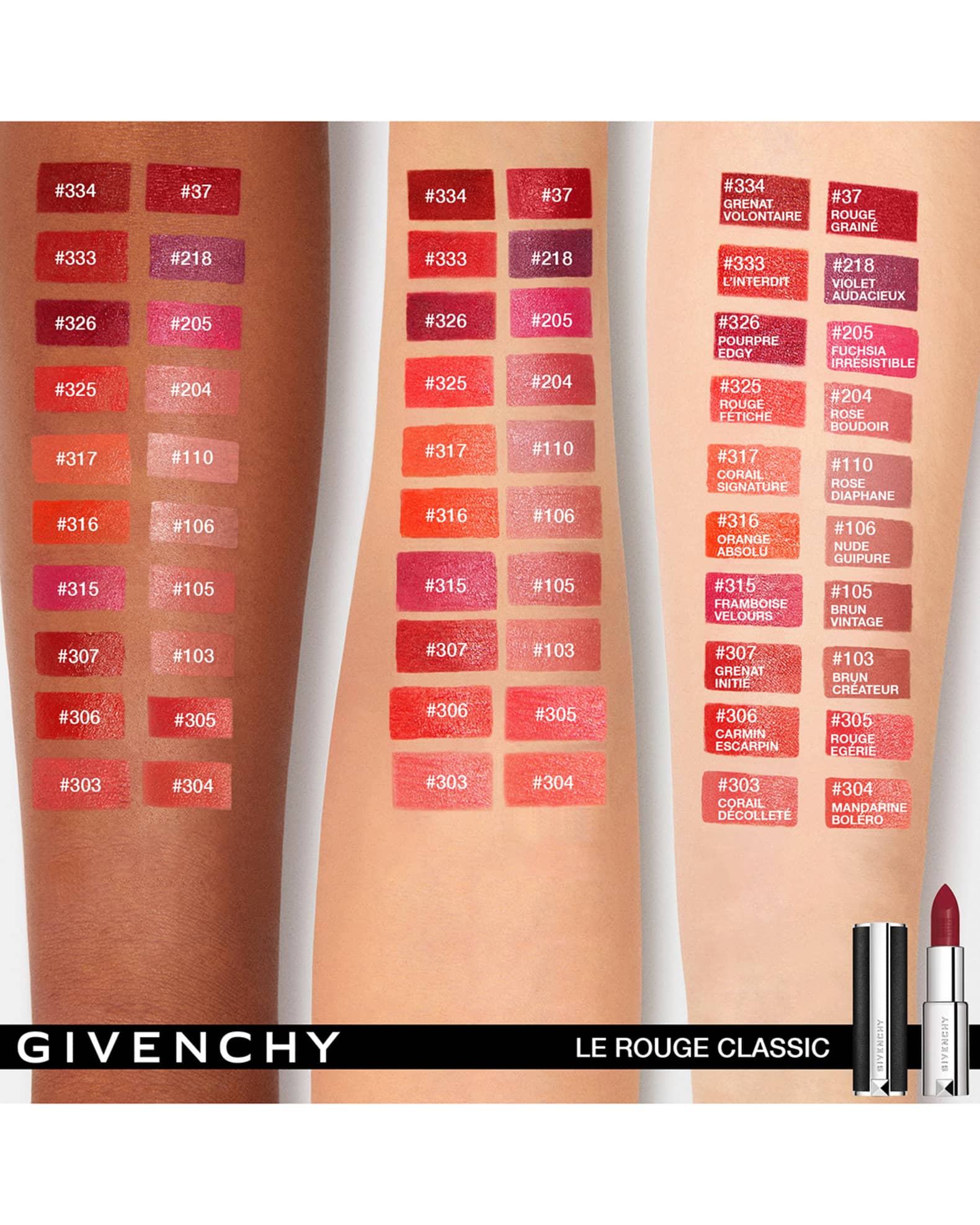 Givenchy Le Rouge Satin Matte Lipstick | Neiman Marcus