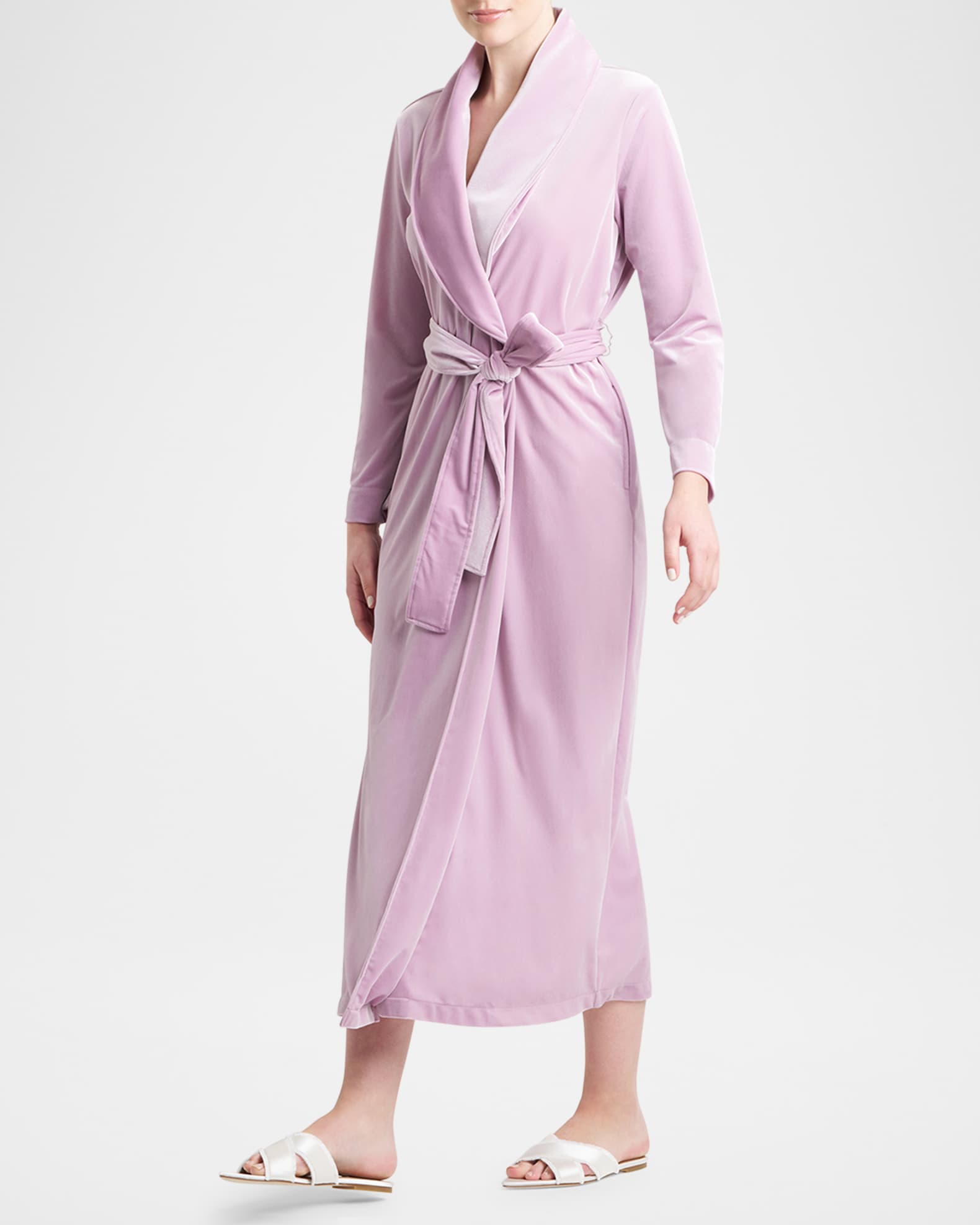 Natori Natalie Long Velvet Robe | Neiman Marcus
