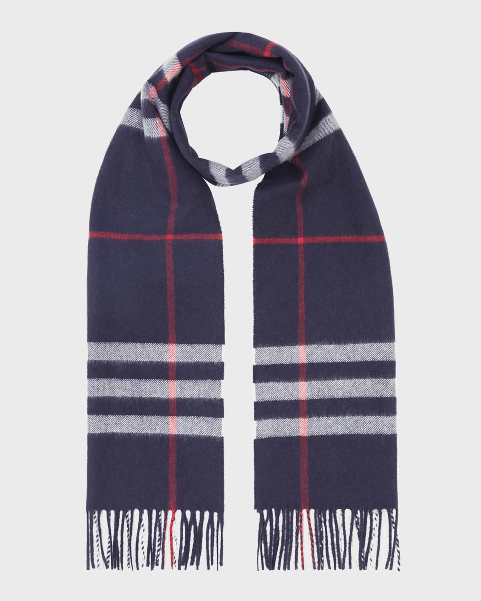 Burberry Men's Giant Check Cashmere Scarf | Neiman Marcus