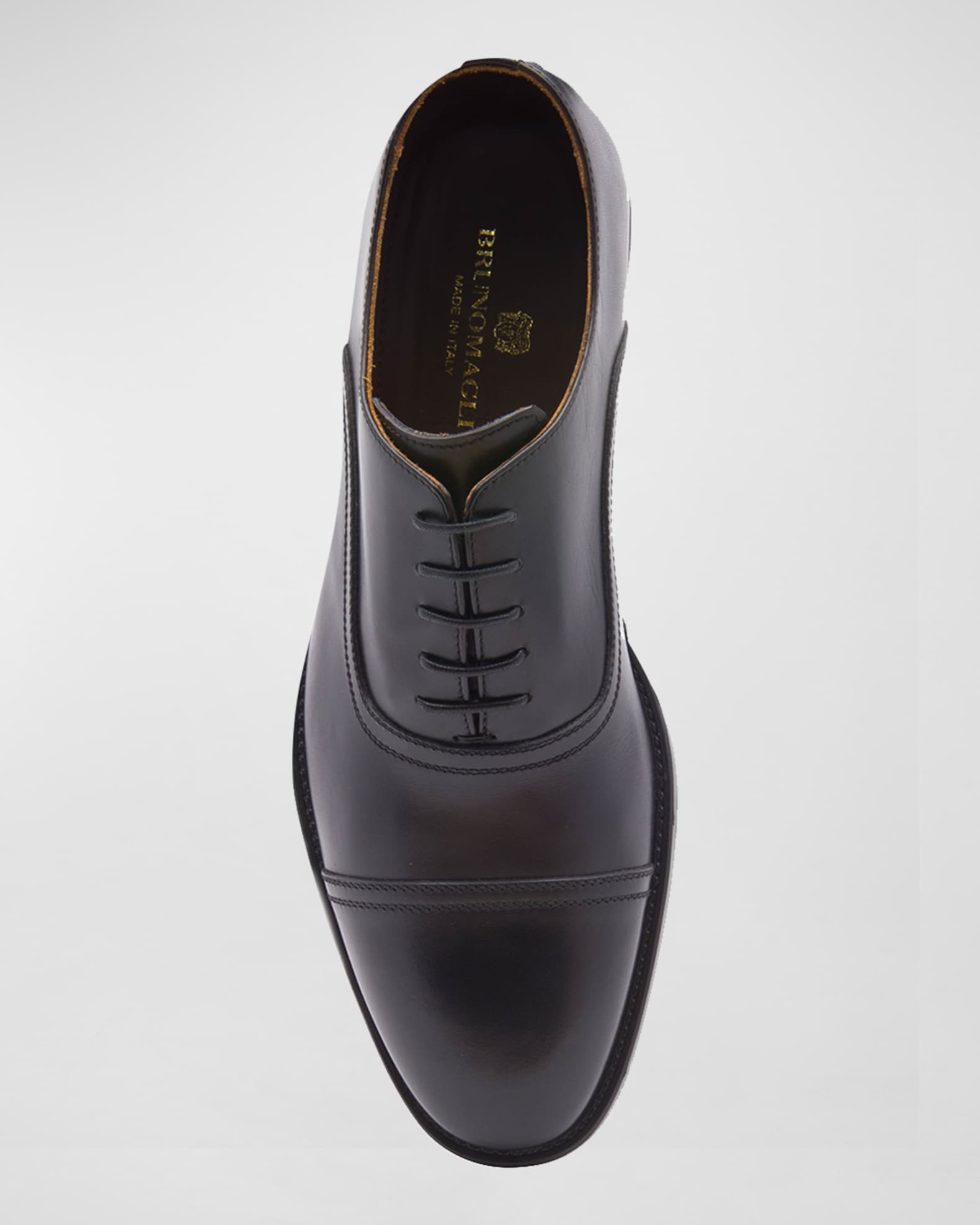 Bruno Magli Men's Butler Burnished Leather Oxford Shoes | Neiman Marcus