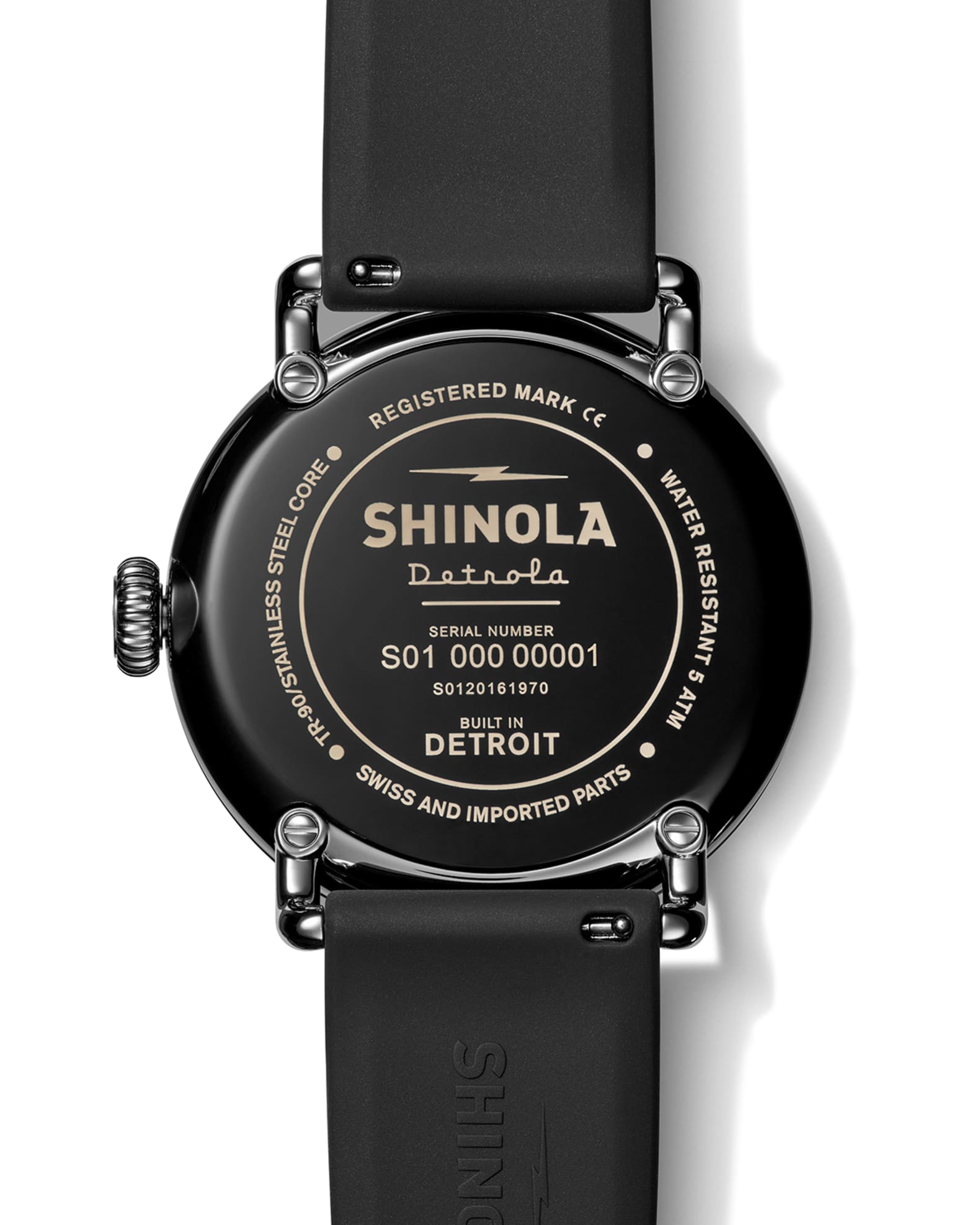 Shinola Detrola The Model D 43mm Silicone Watch | Neiman Marcus