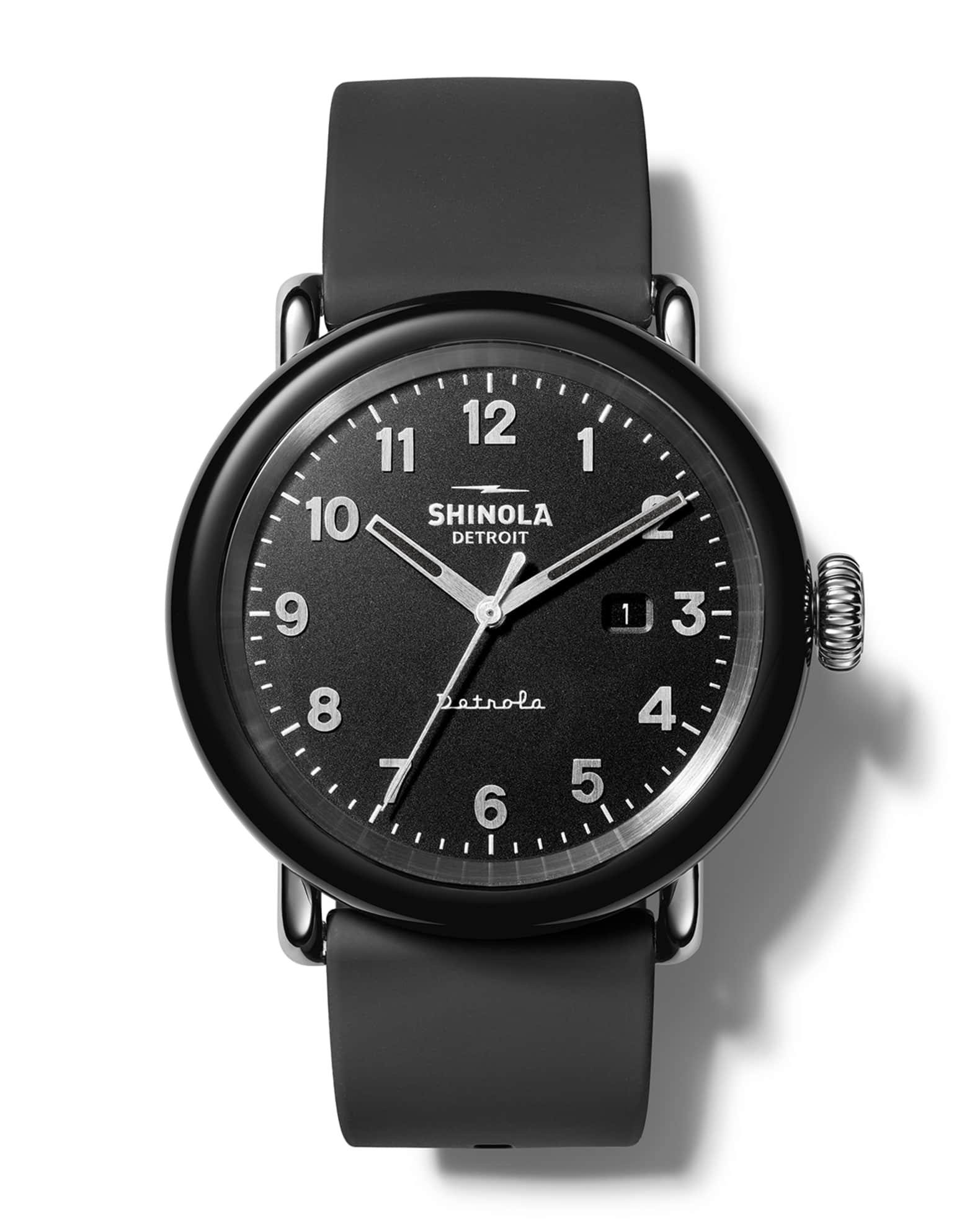 Shinola Detrola The Model D 43mm Silicone Watch | Neiman Marcus