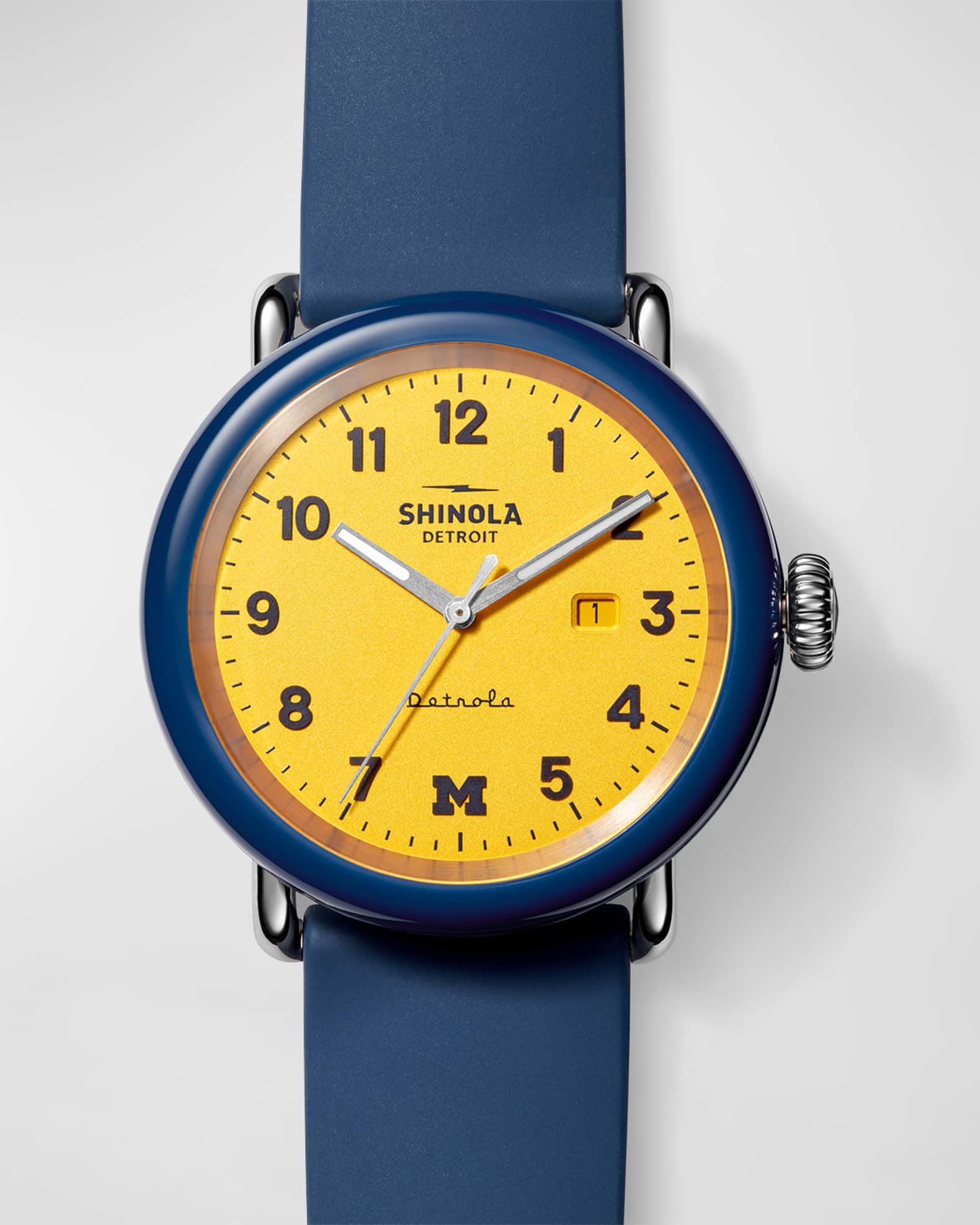Shinola Detrola The Wolverine 43mm Silicone Watch | Neiman Marcus