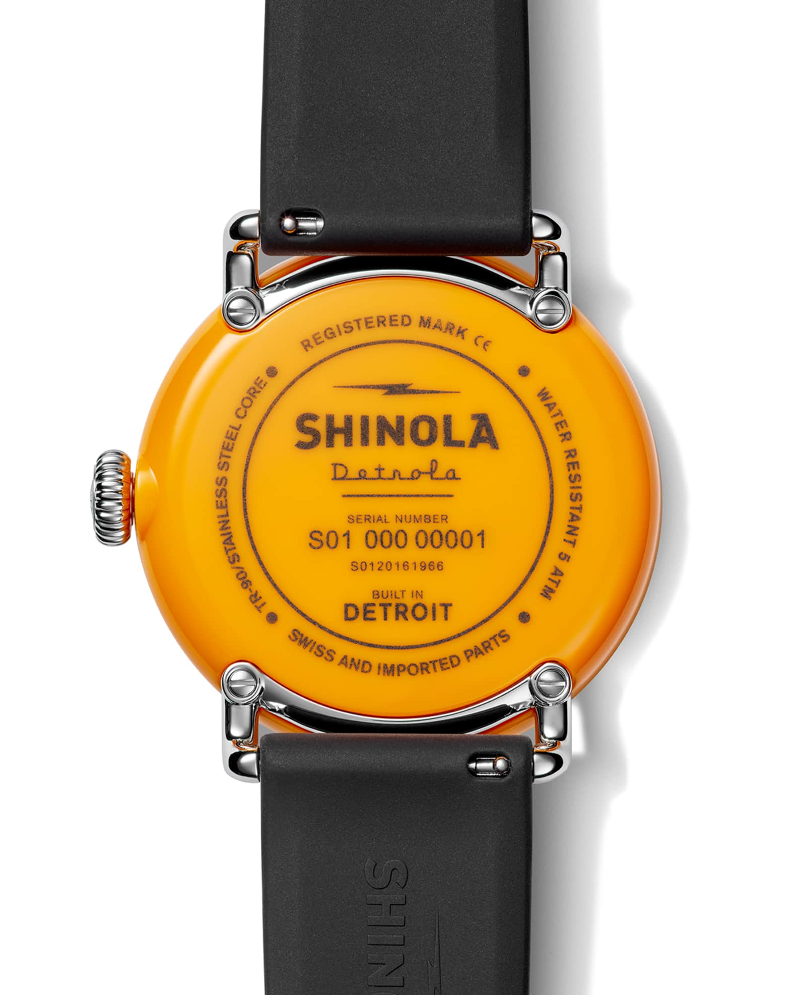 Shinola The No. 2 Detrola 43mm Silicone Watch | Neiman Marcus