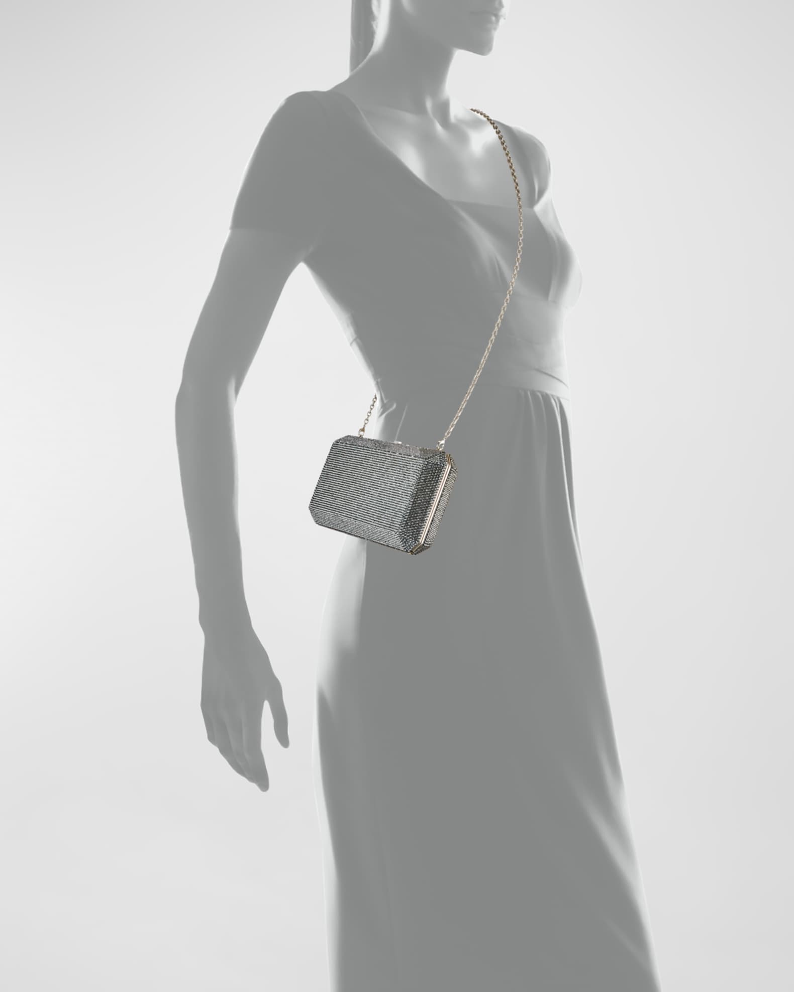 Judith Leiber Couture Slim Rectangle Crystal Clutch Bag | Neiman Marcus