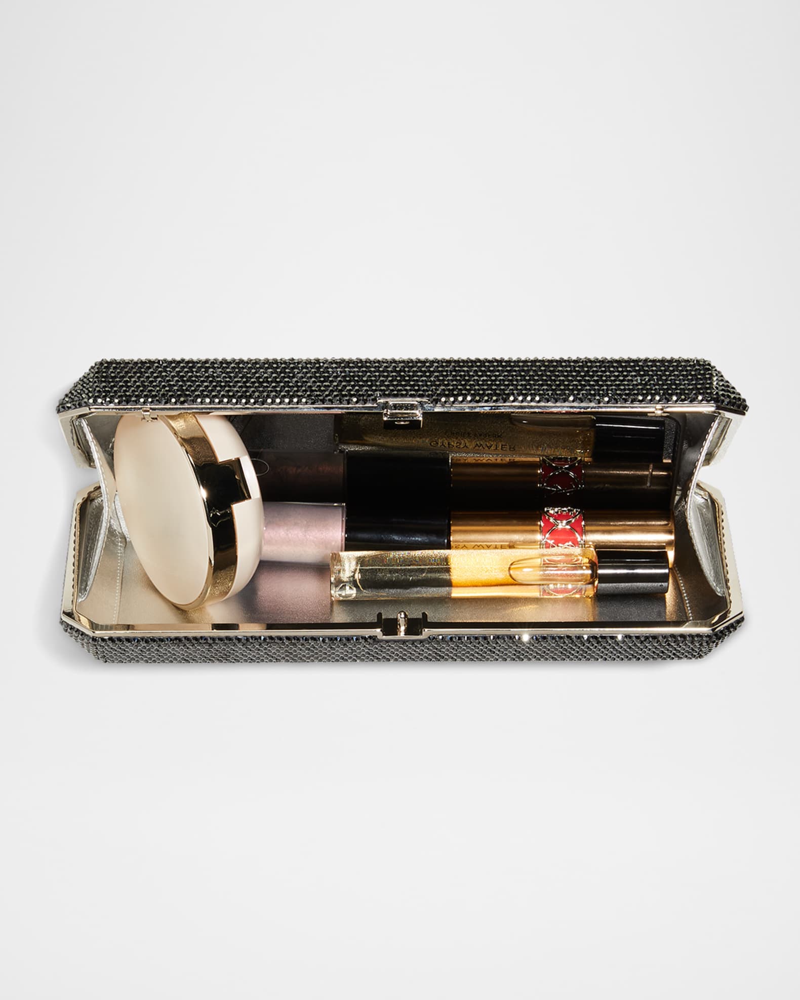 Judith Leiber Couture Slim Rectangle Crystal Clutch Bag | Neiman Marcus