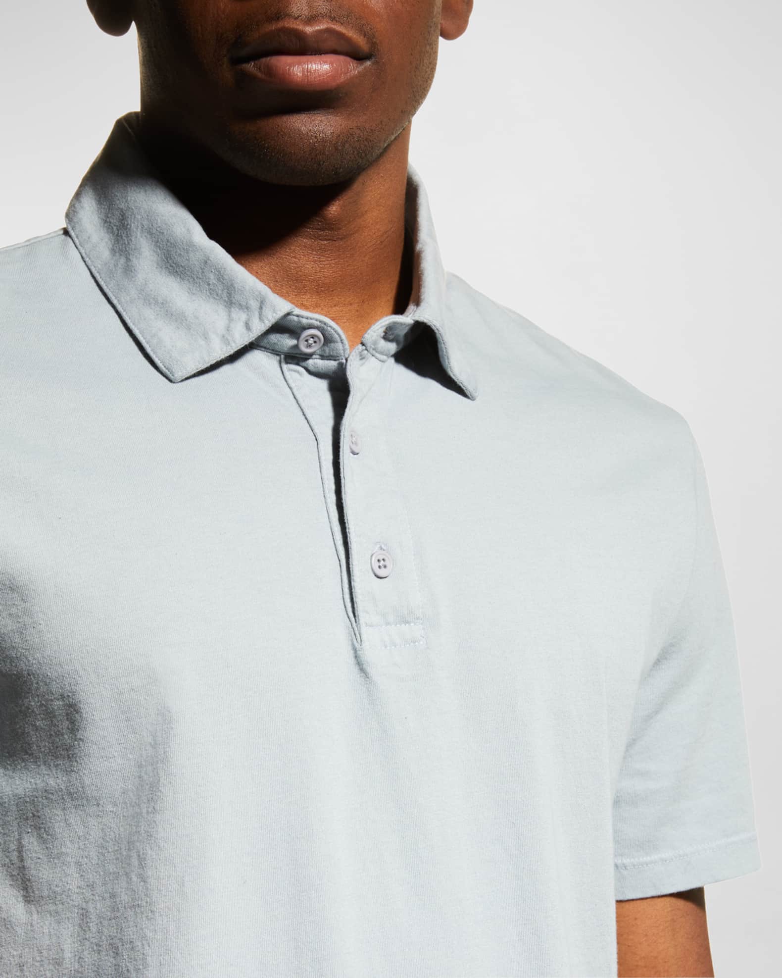 Vince Men's Garment-Dyed Polo Shirt | Neiman Marcus