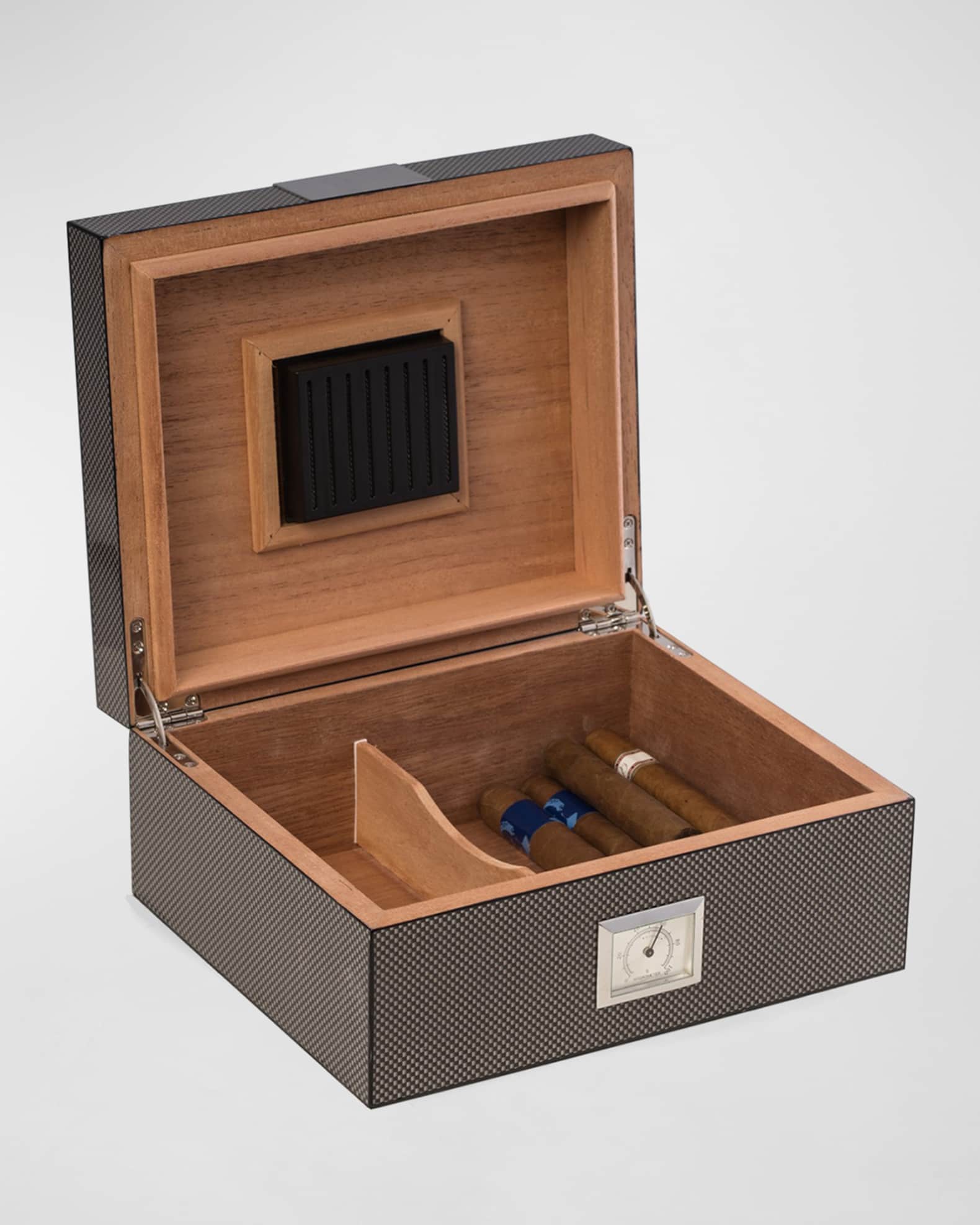 Bey-Berk Men's Personalized Wooden Cigar Humidor | Neiman Marcus